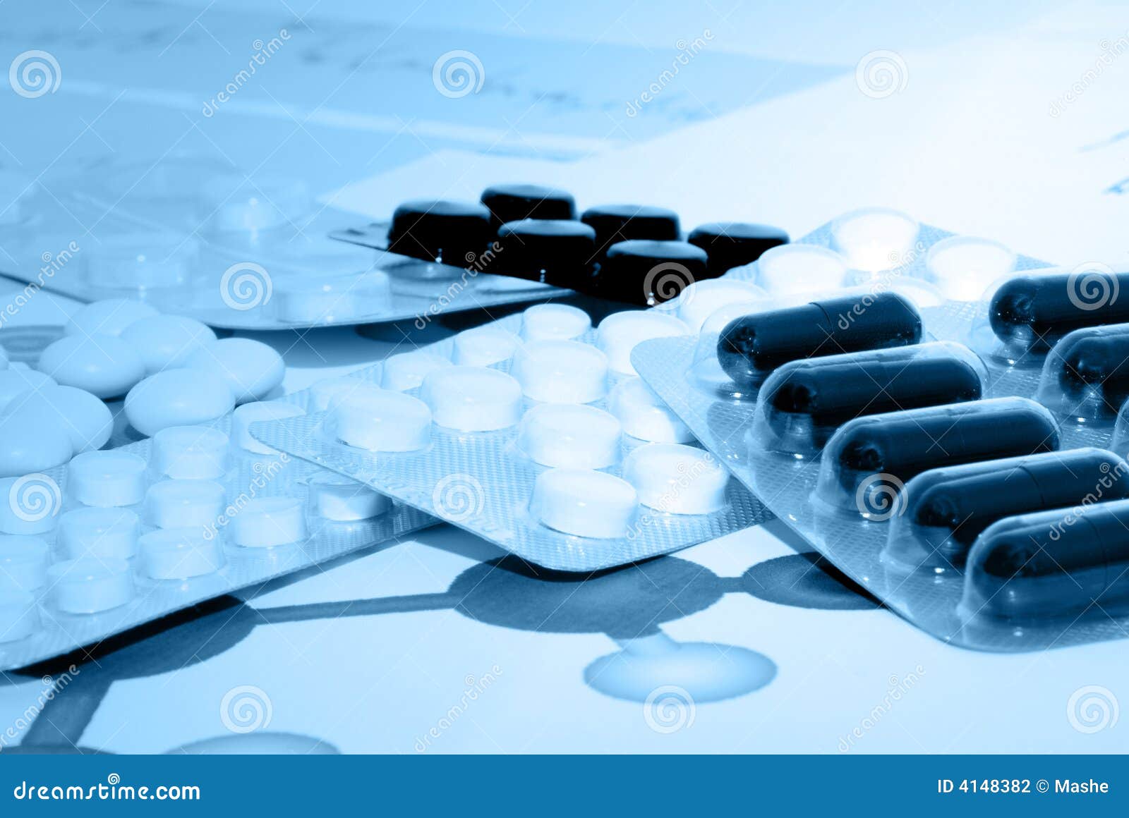 Tablets on background stock photo. Image of pill, report - 4148382