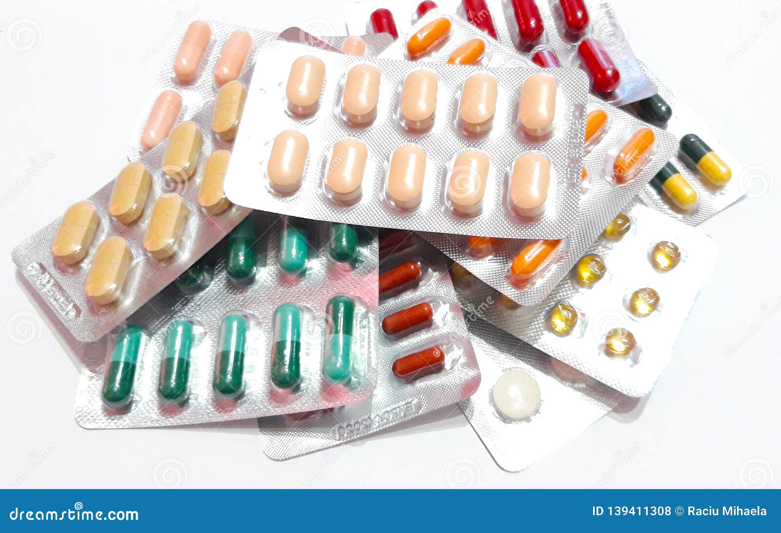 Tablets blister packs stock photo. Image of tablets - 139411308