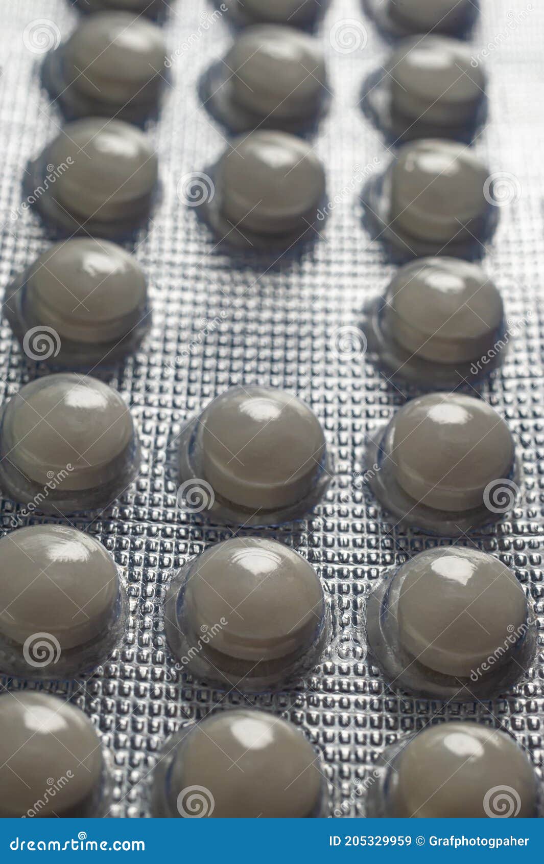 Tablets are in Blisters on the Table Stock Image - Image of pack ...