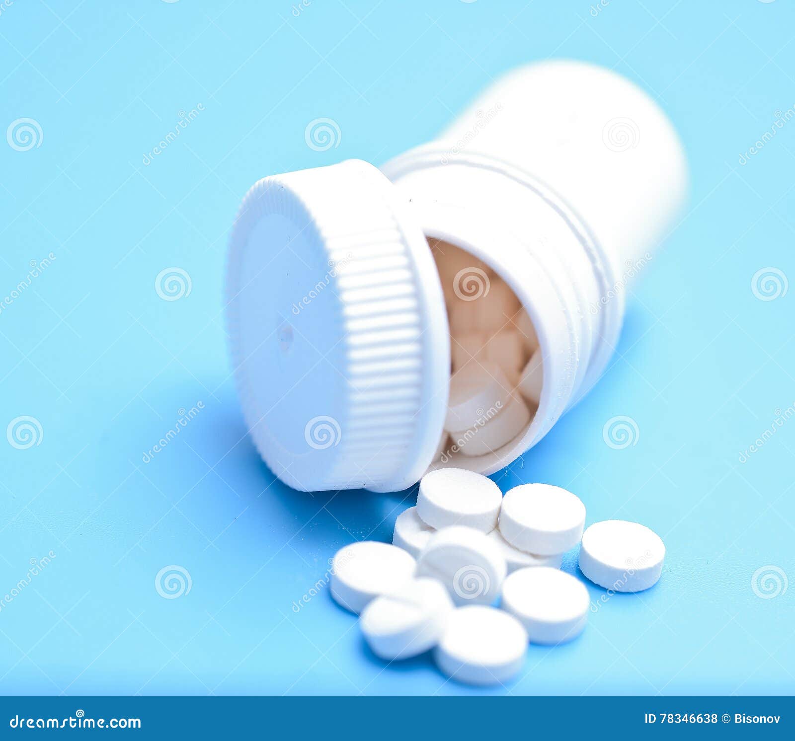 Tablets on a Blue Background Stock Photo - Image of blue, closeup: 78346638