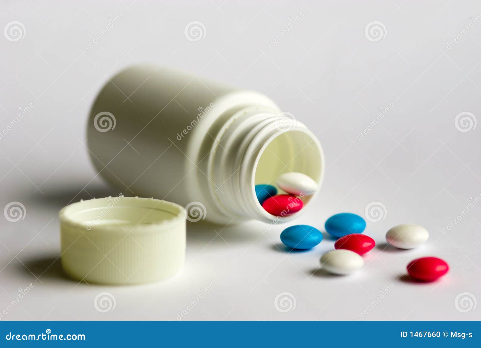 Tablets & bottle stock photo. Image of drugs, formula - 1467660