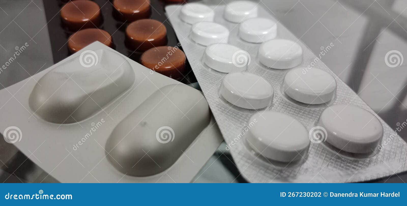 Tablets and Capsule on the Table, OTC Medicine Stock Photo - Image of ...