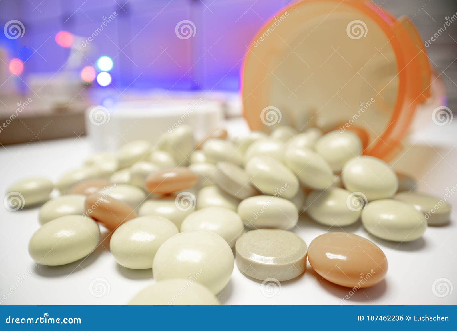 Tablets and Capsules in a Dose with Medicines Stock Photo - Image of ...