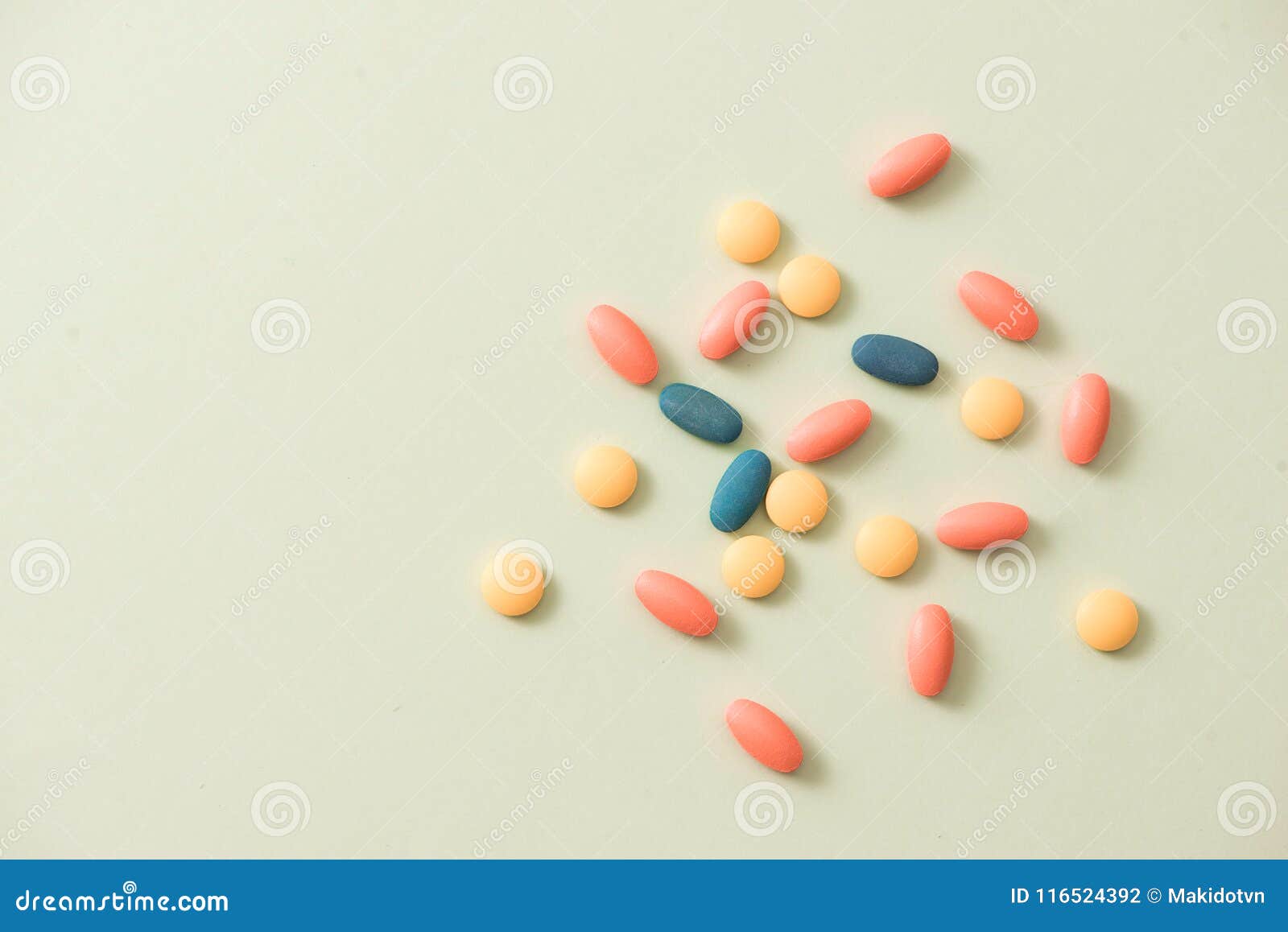 Tablets and Capsules Over White Background Stock Photo - Image of ...