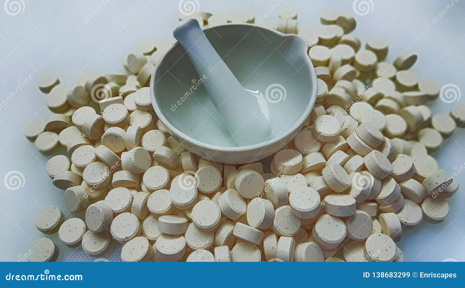 Tablets compounding stock image. Image of brown, tablets - 138683299