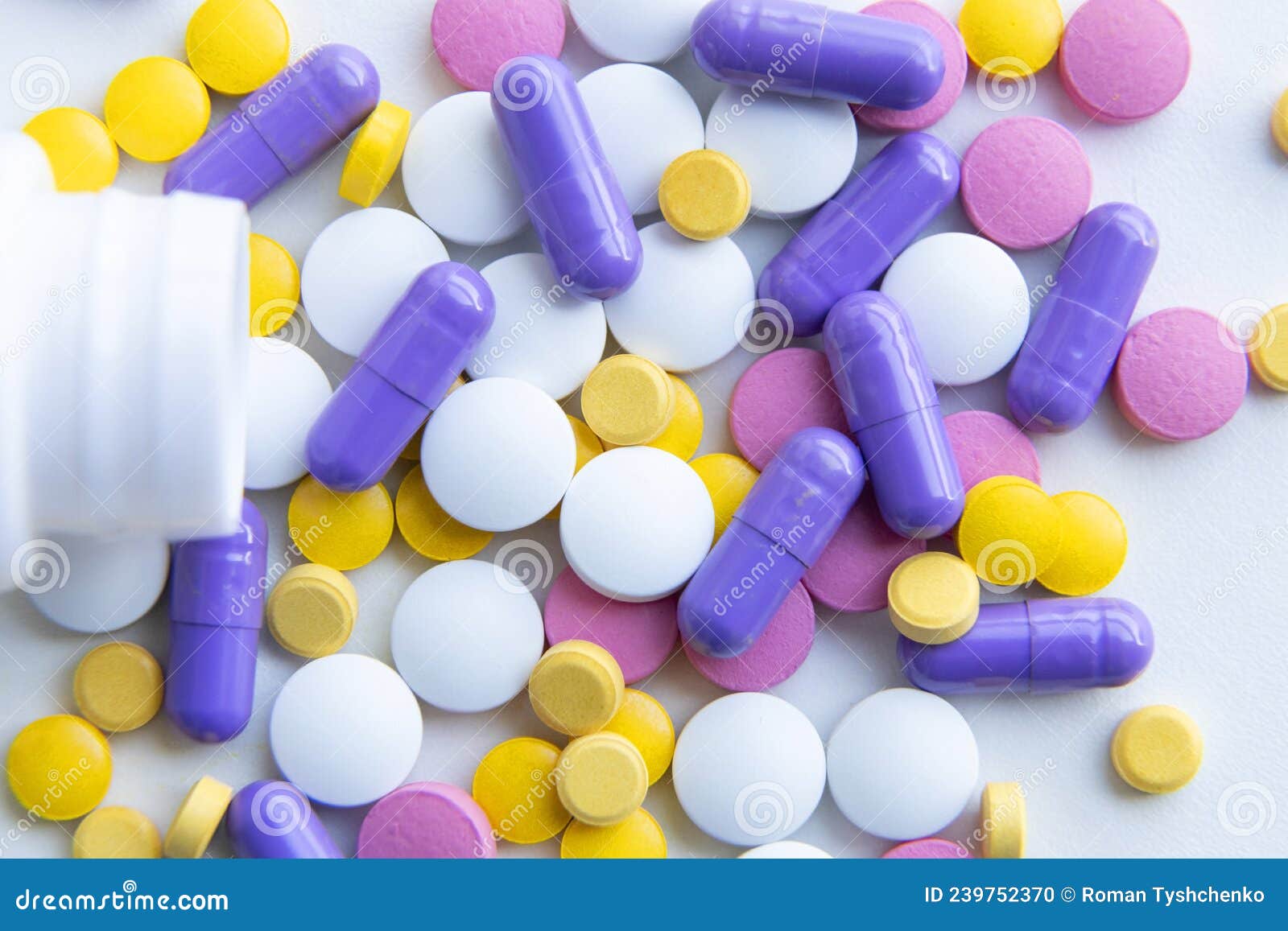 Tablets of Different Types and Colors, Tablets Fell Out of the ...