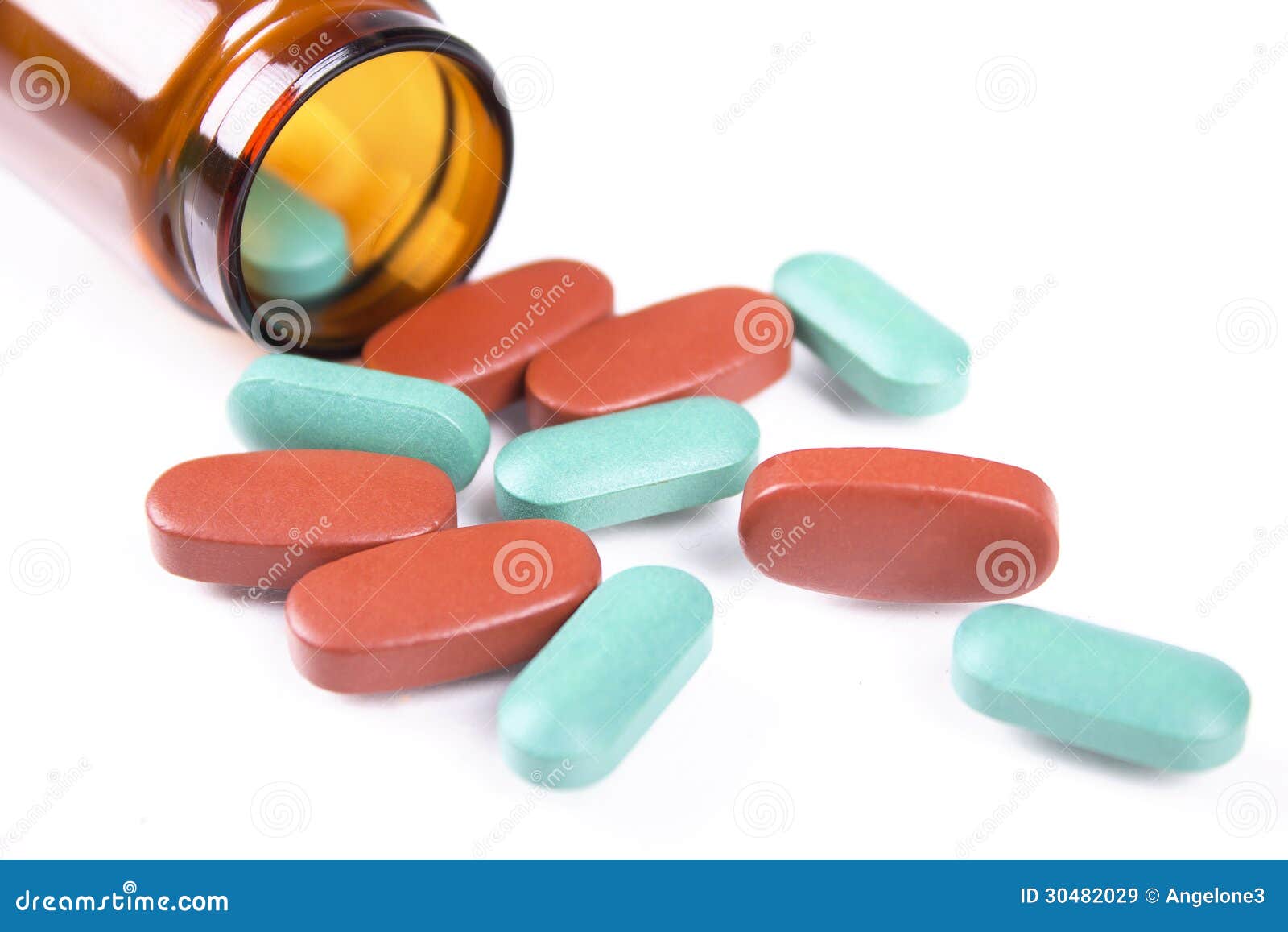 Tablets Dropped Out of Packaging Stock Image - Image of help, recipe ...
