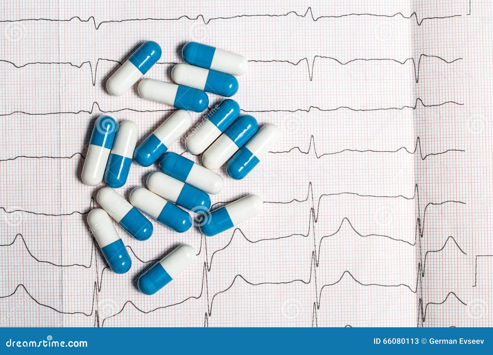 Tablets on the Electrocardiogram Stock Image - Image of therapy ...