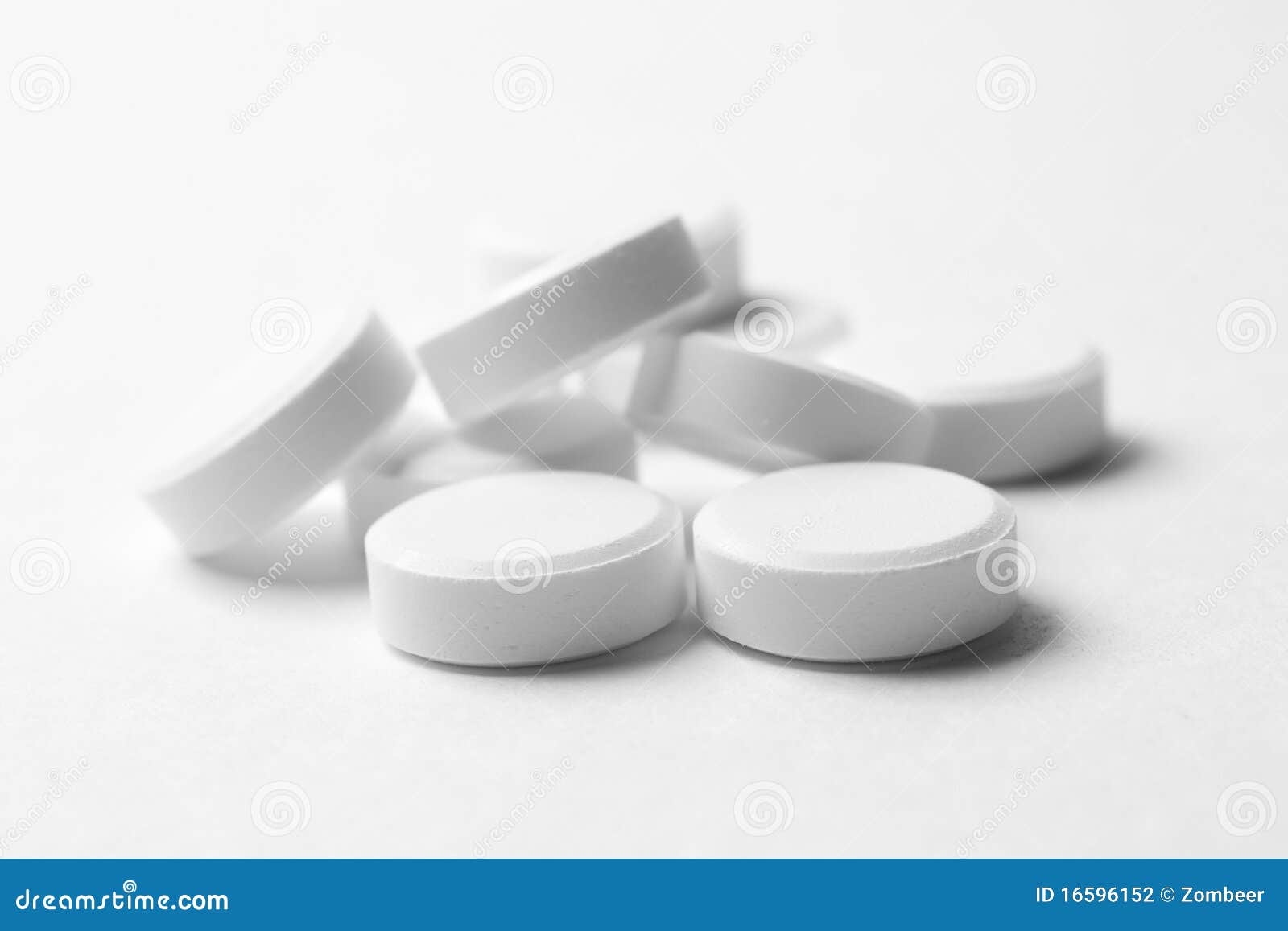 Tablets on gray stock photo. Image of illness, disease - 16596152