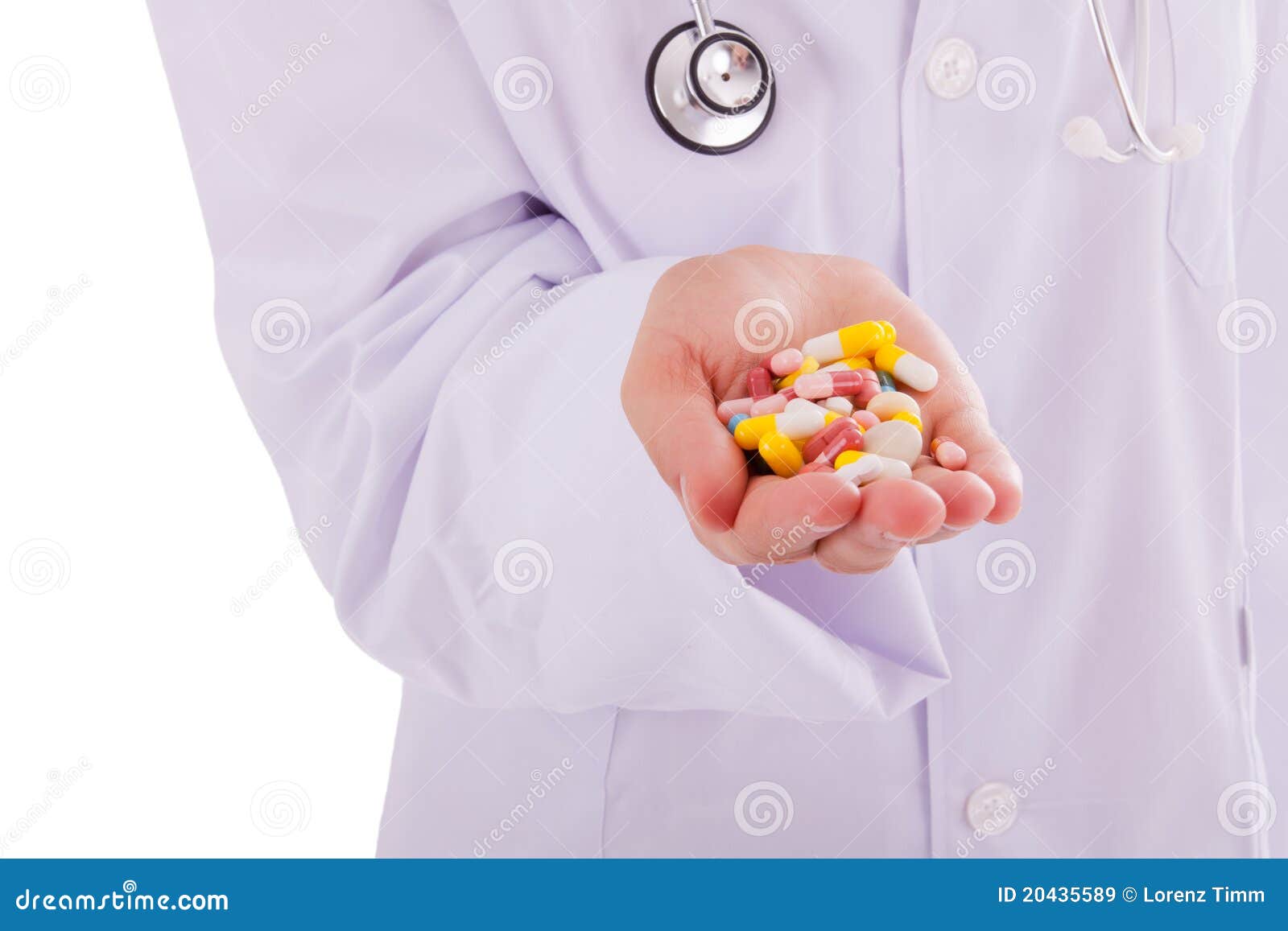 Tablets in the hand stock image. Image of pharmaceutical - 20435589