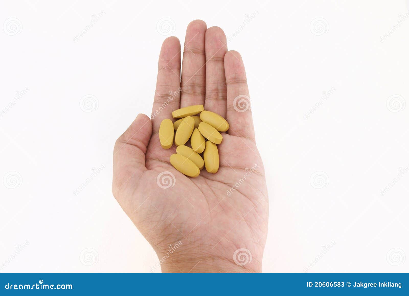 Tablets on hand stock image. Image of doping, health - 20606583