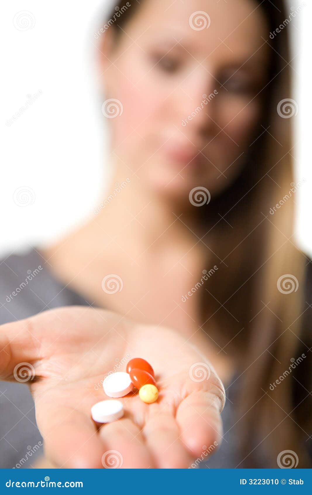Tablets in hand stock photo. Image of dose, healthful - 3223010