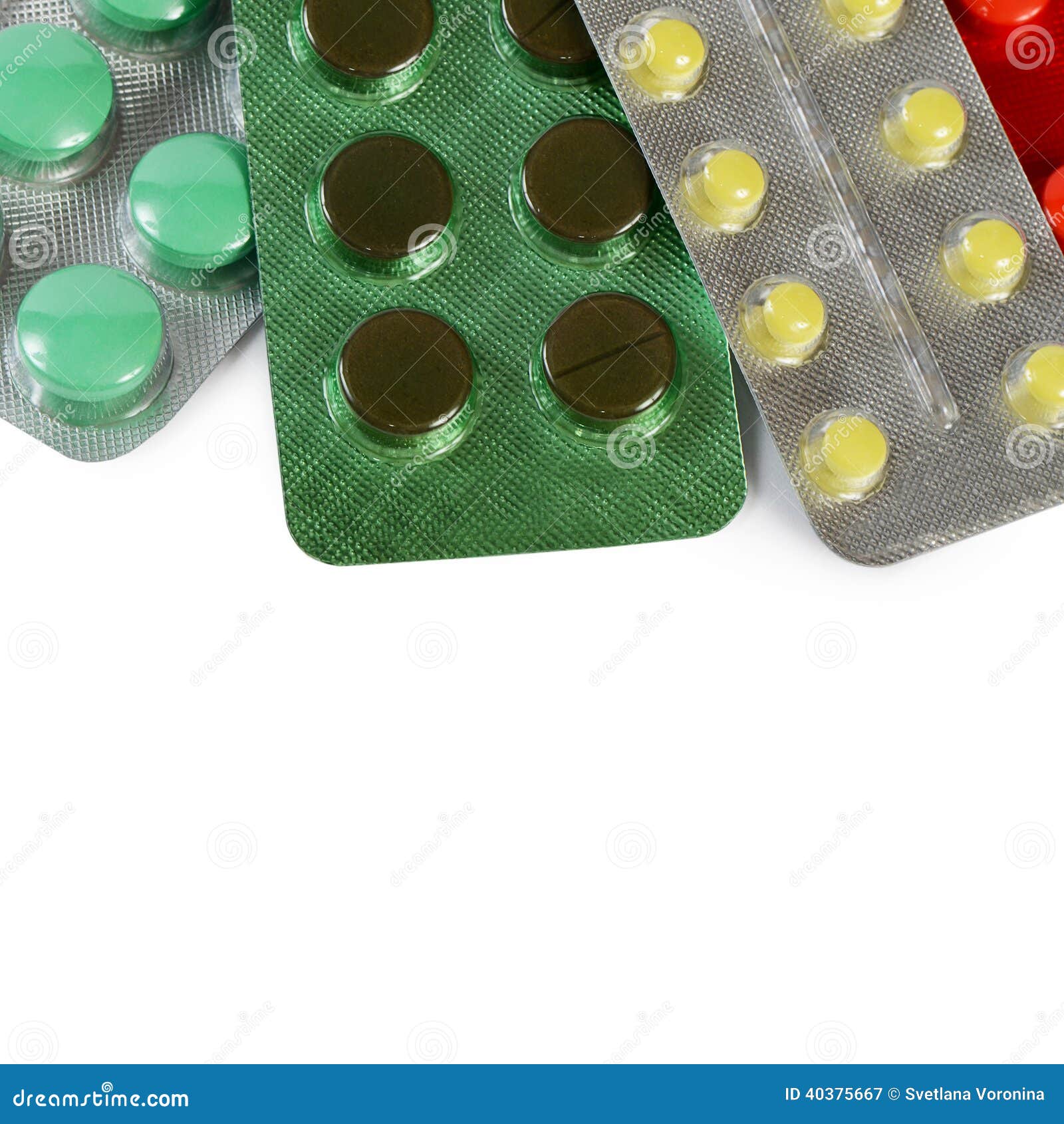 Tablets in Packing on White Stock Image - Image of packaging, drugs ...