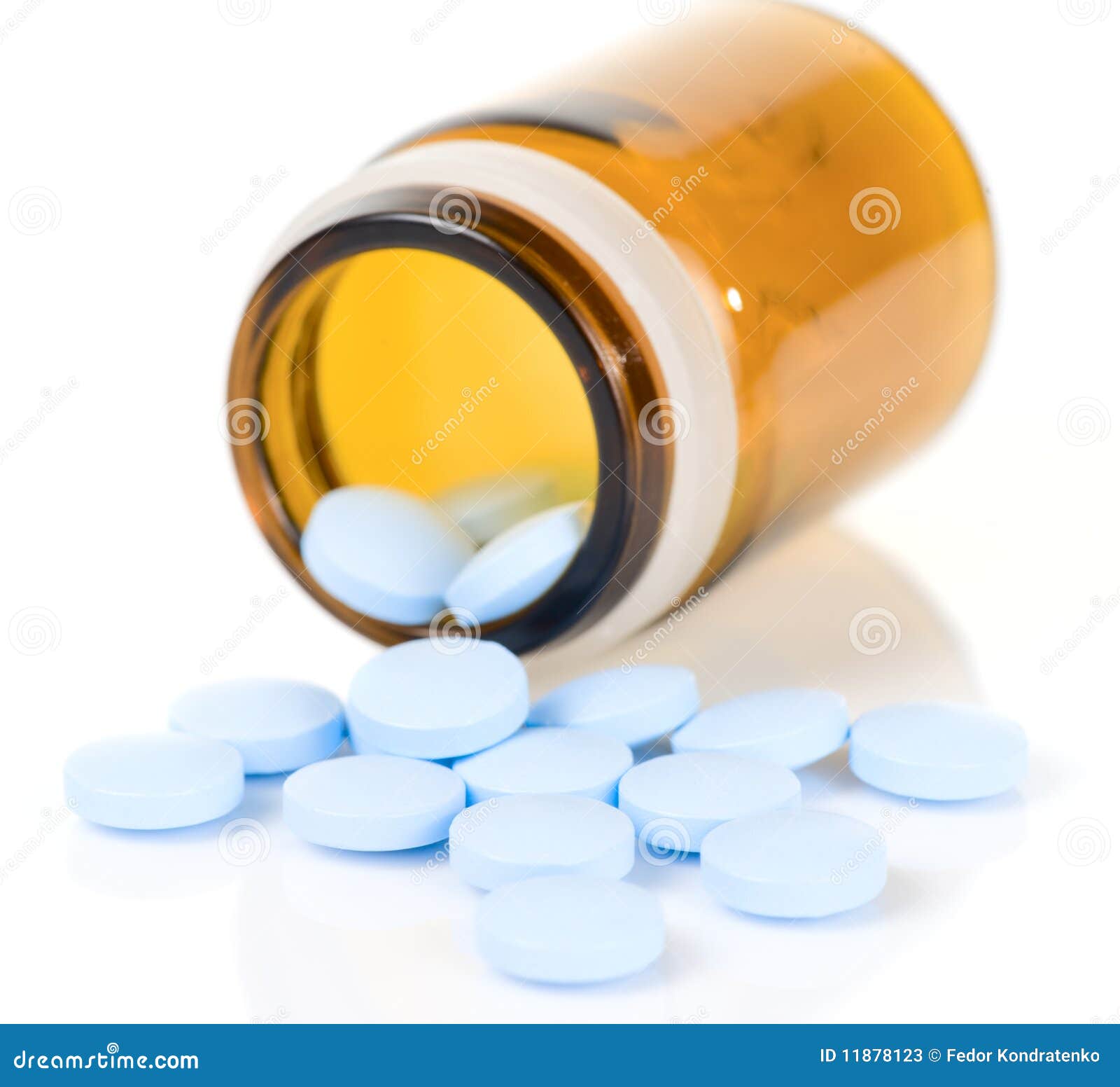 Tablets of Painkiller Spilled from Yellow Bottle Stock Image - Image of ...