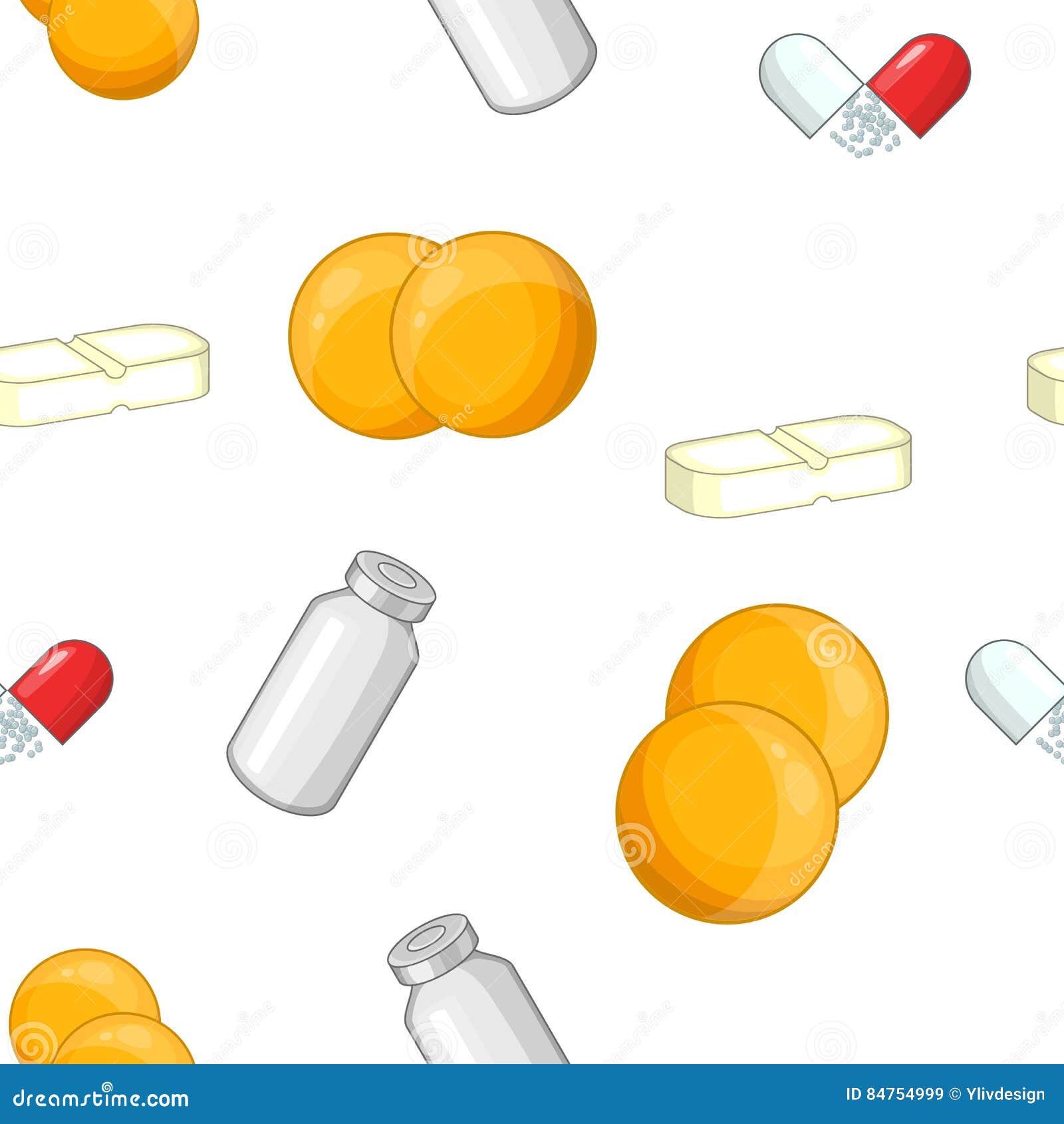 Tablets Pattern, Cartoon Style Stock Vector - Illustration of design ...