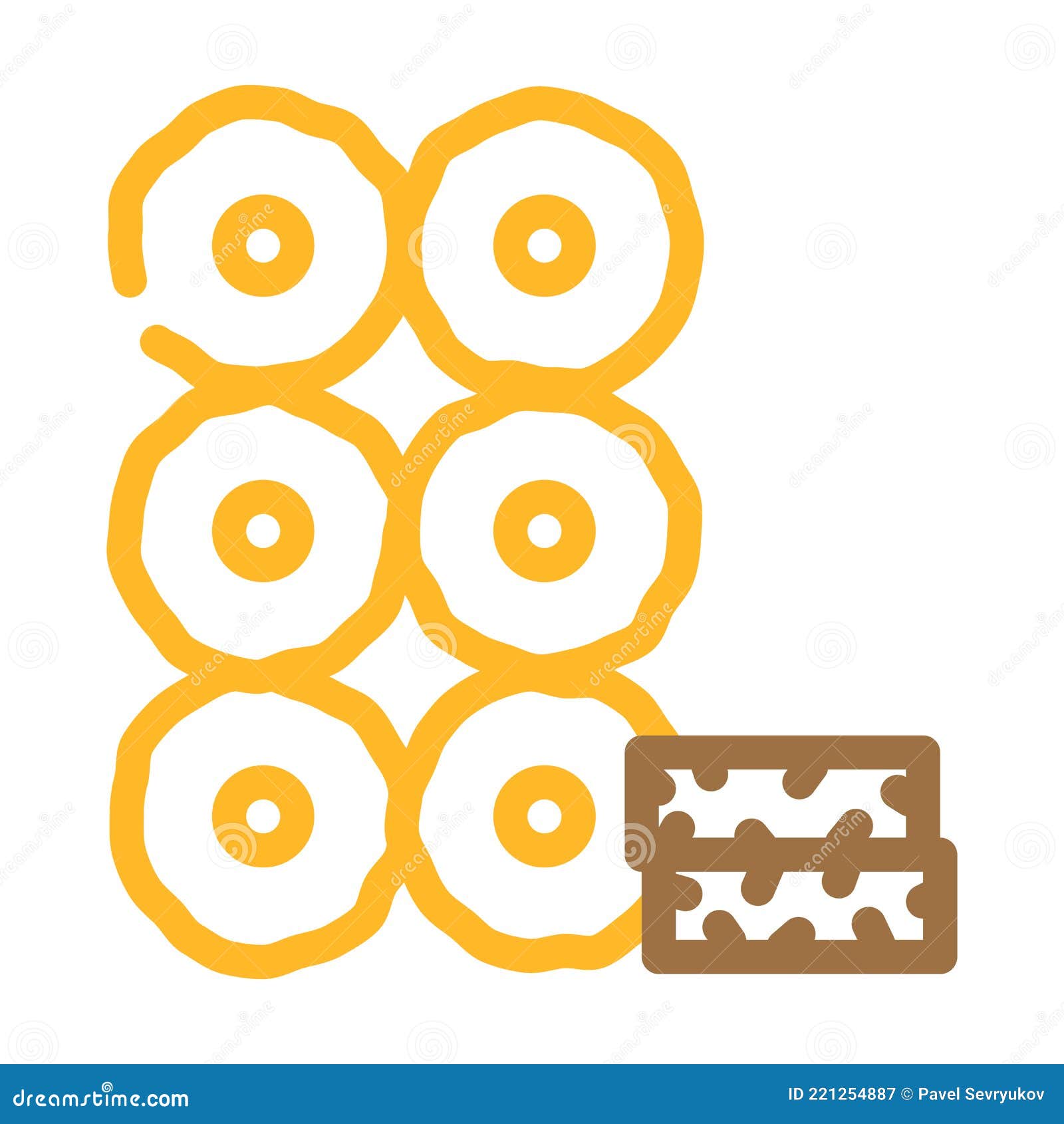 Tablets Peat Color Icon Vector Illustration Stock Vector - Illustration ...