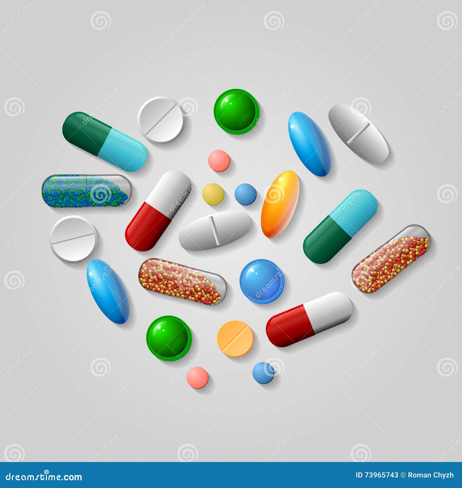 Tablets and pills vector. stock illustration. Illustration of package ...