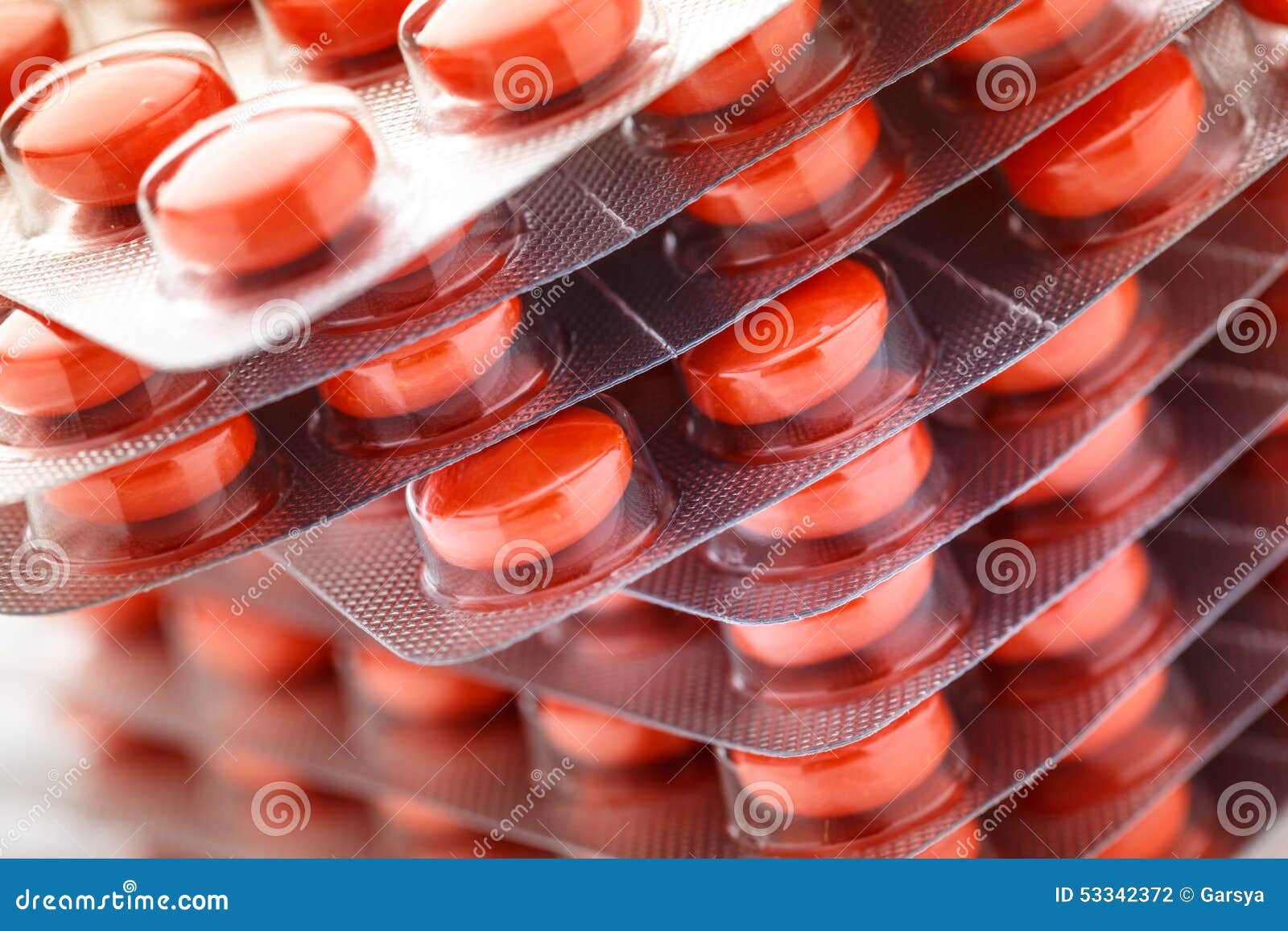 Tablets in plastic packing stock photo. Image of medicine - 53342372