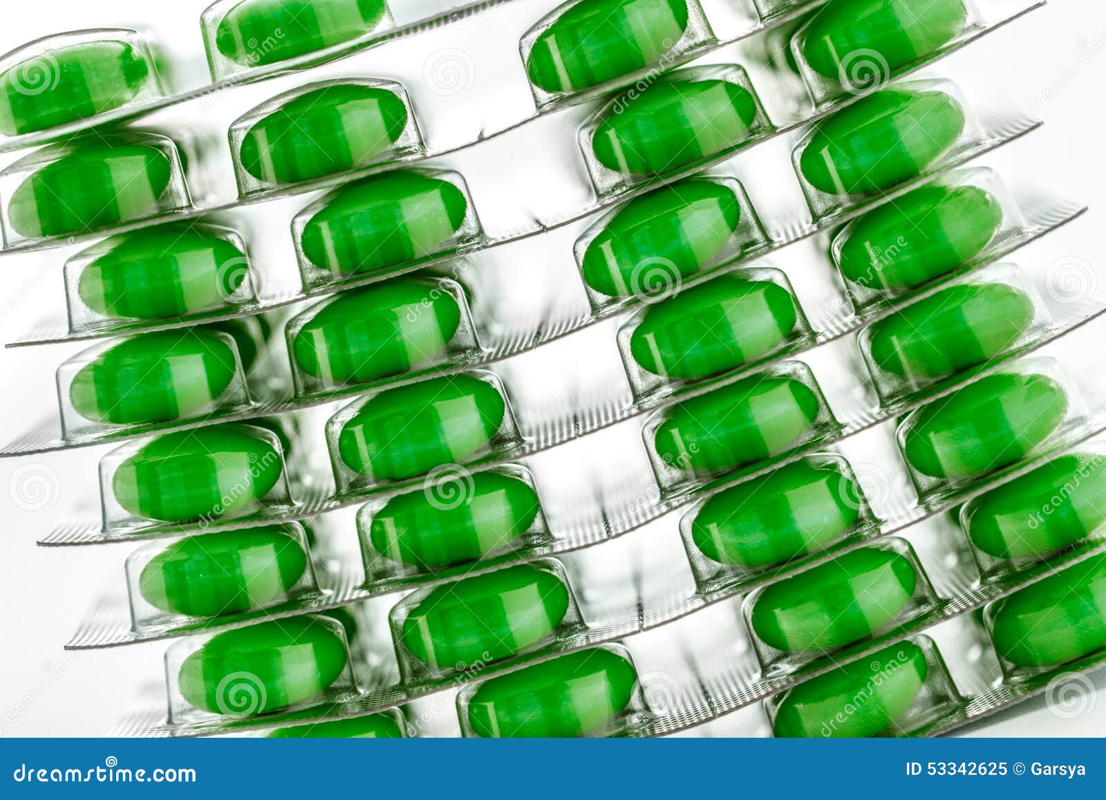 Tablets in plastic packing stock image. Image of close - 53342625