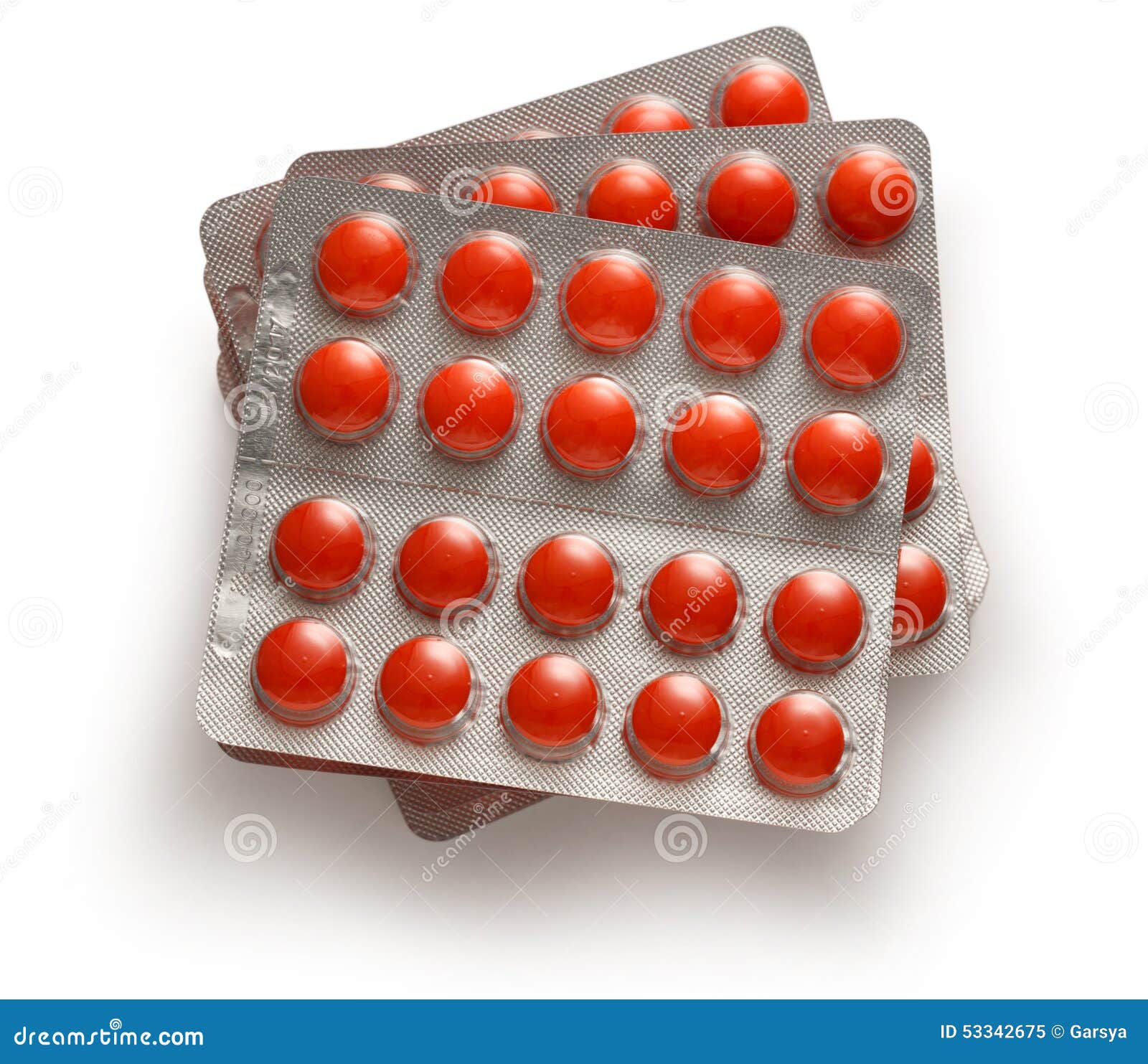 Tablets in plastic packing stock image. Image of close - 53342675