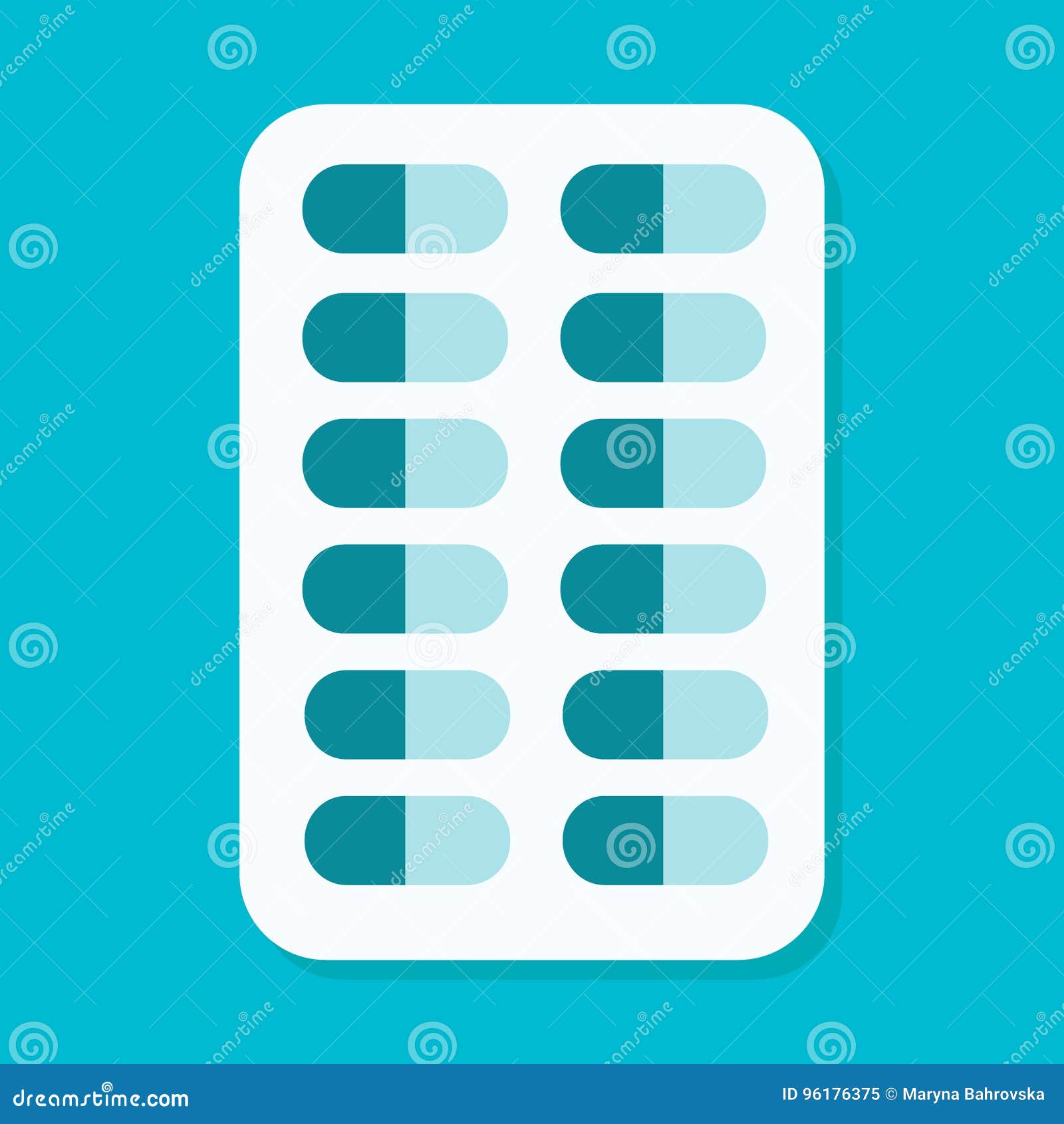 Tablets symbol. Vector stock illustration. Illustration of medical ...
