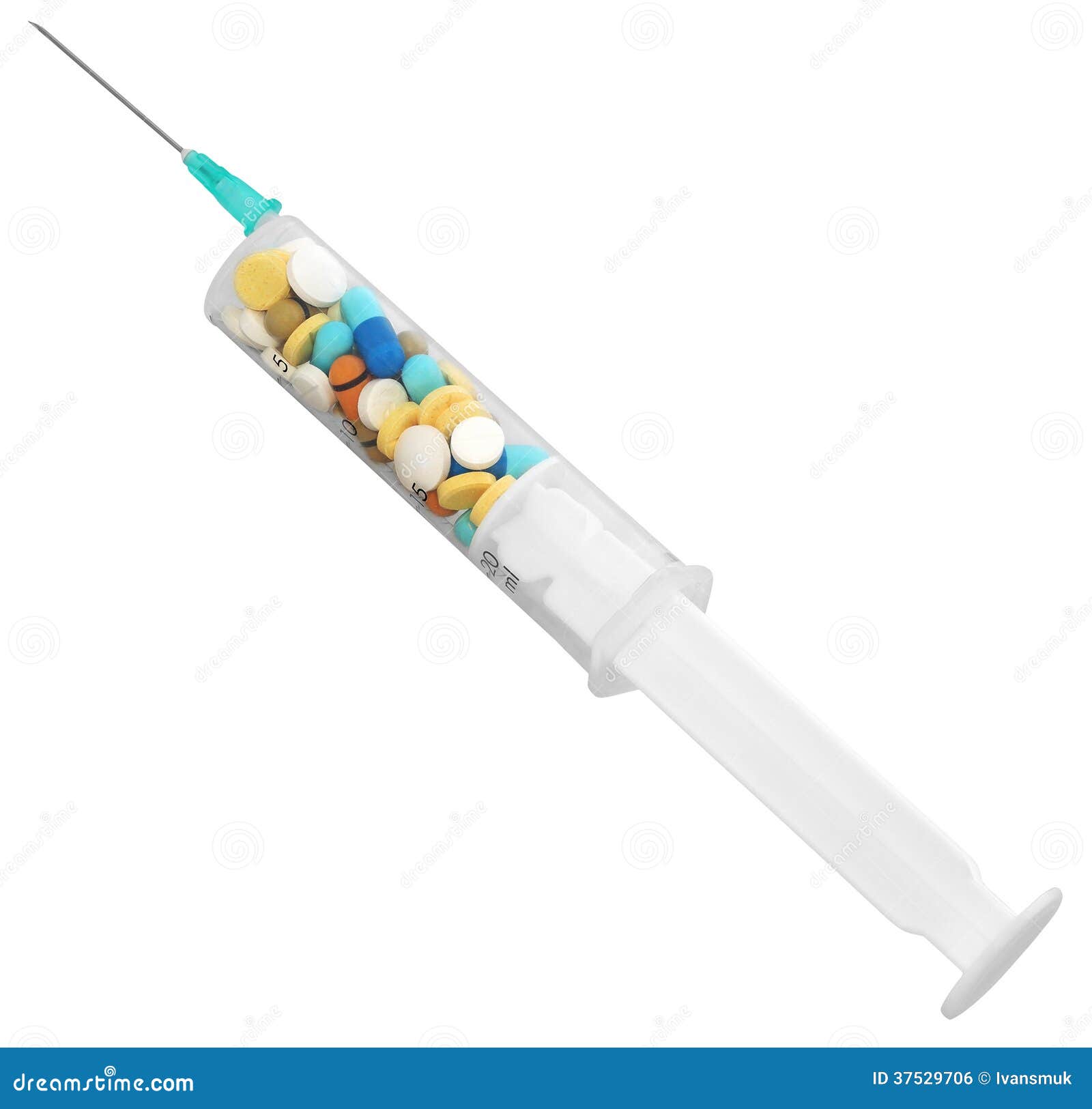 Tablets in syringe stock photo. Image of equipment, medicament - 37529706