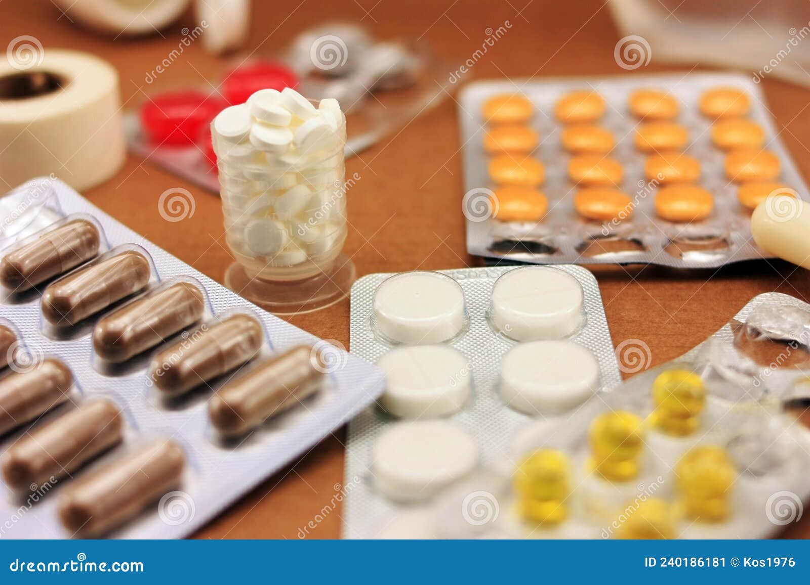 Tablets for the Treatment of Illness Stock Image - Image of danger ...