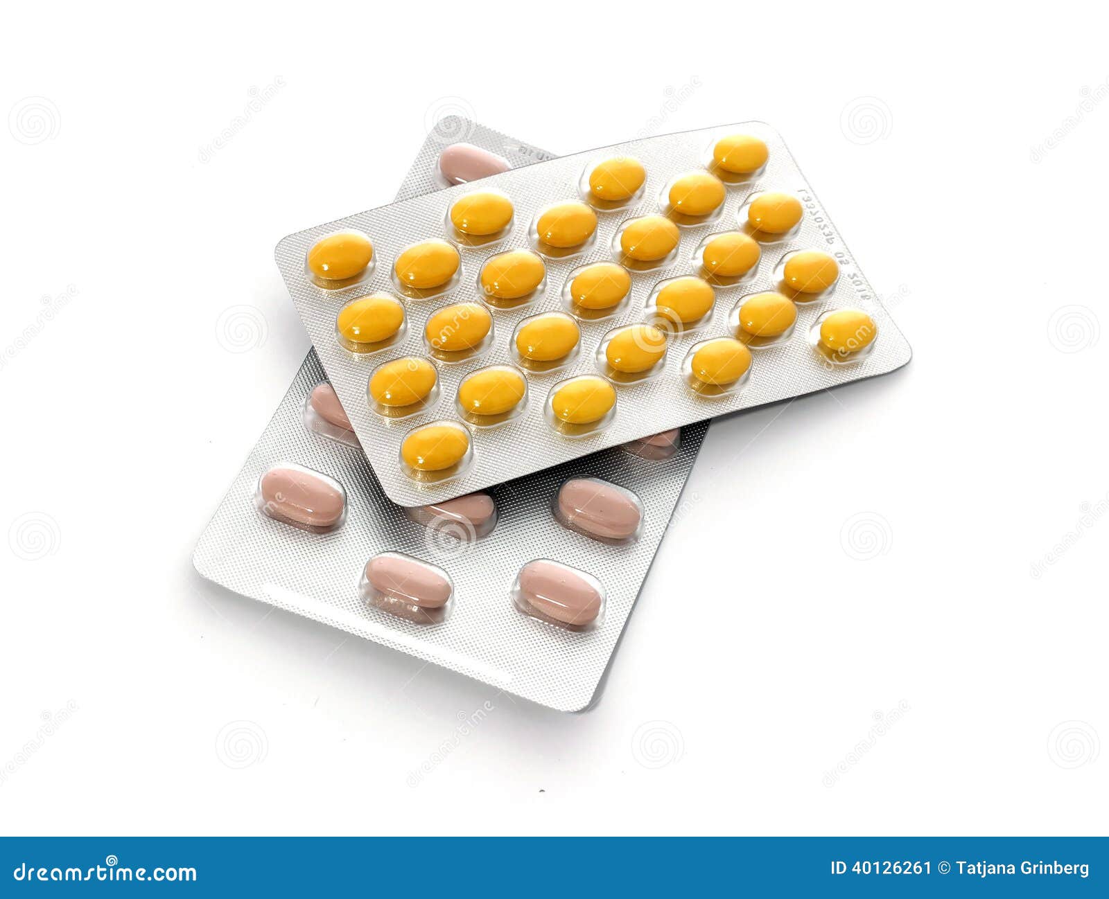 Tablets for Treatment of Illness Isolated on White Stock Image - Image ...