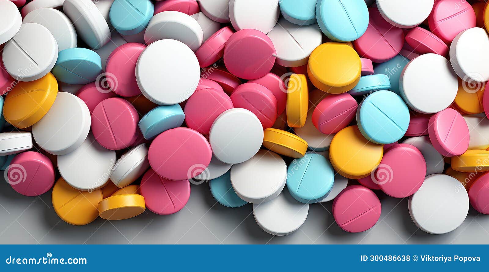 Tablets, Vitamins and Biologically Active Additives of Different Shapes ...