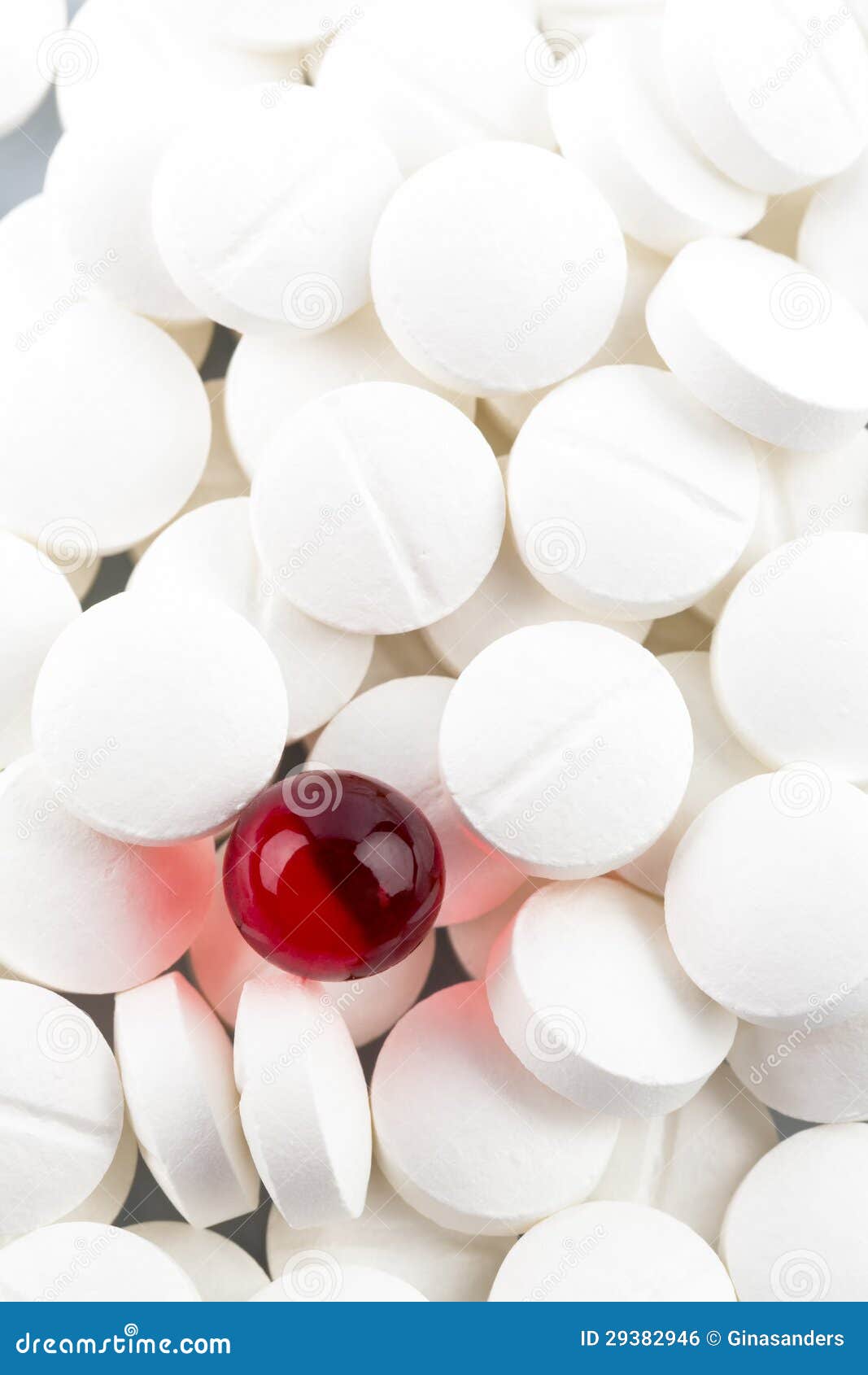 Tablets in white and red stock photo. Image of medizin - 29382946