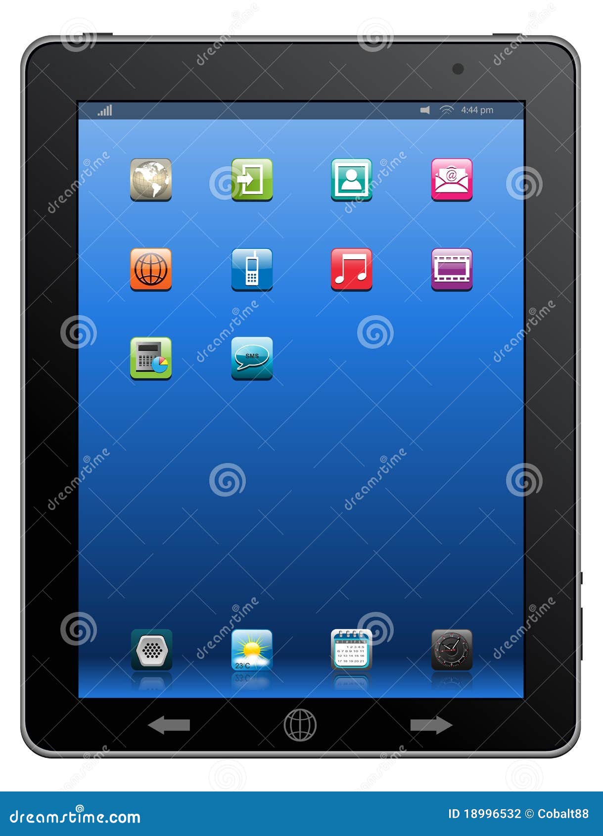Tablette illustration de vecteur. Illustration du graphisme - 18996532