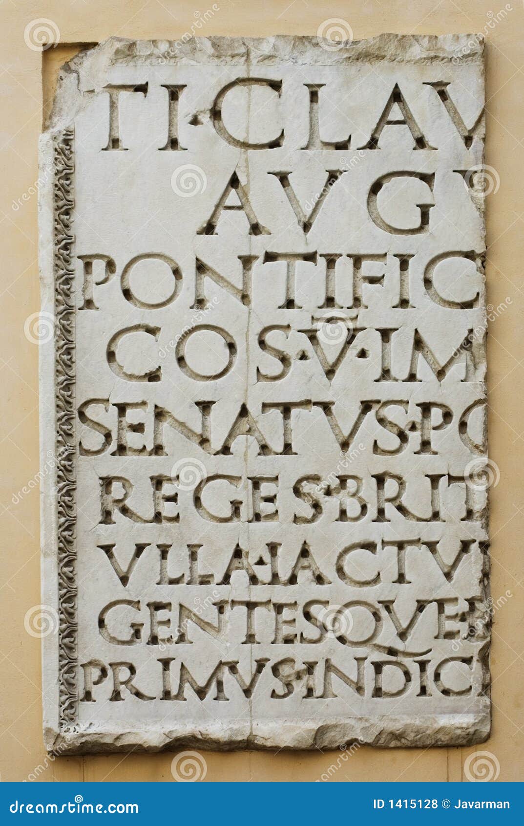 Tablette Avec Les Lettres Latines Photo stock - Image du latin, italie ...