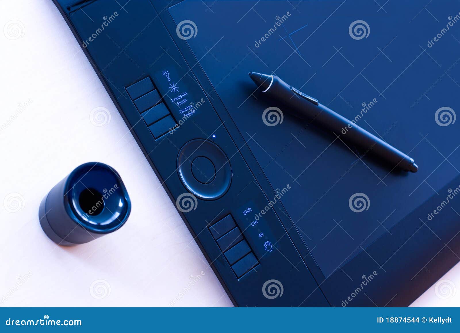 Tablette de crayon lecteur photo stock. Image du clavier - 18874544