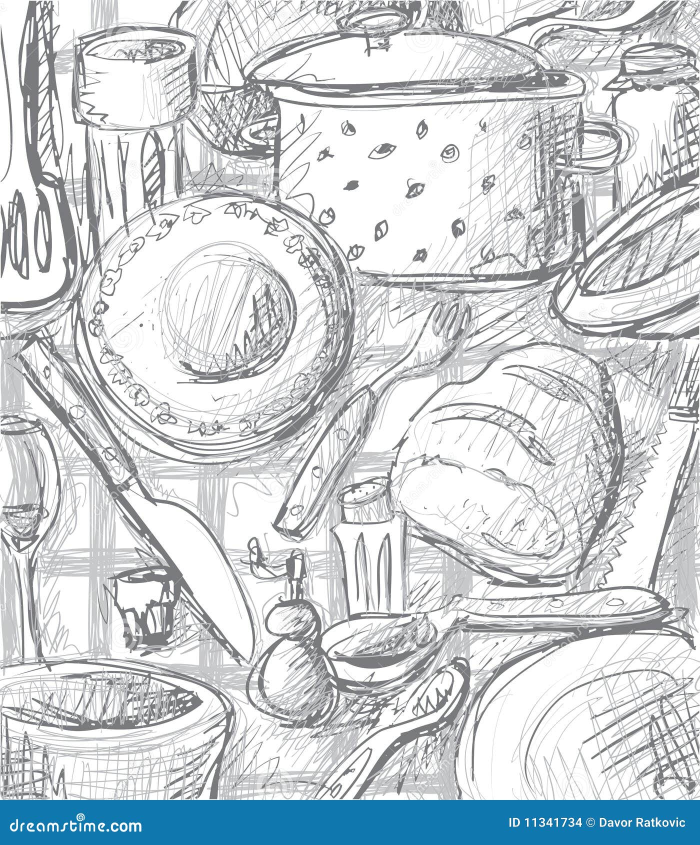 Tableware stock illustration. Illustration of salt, food - 11341734