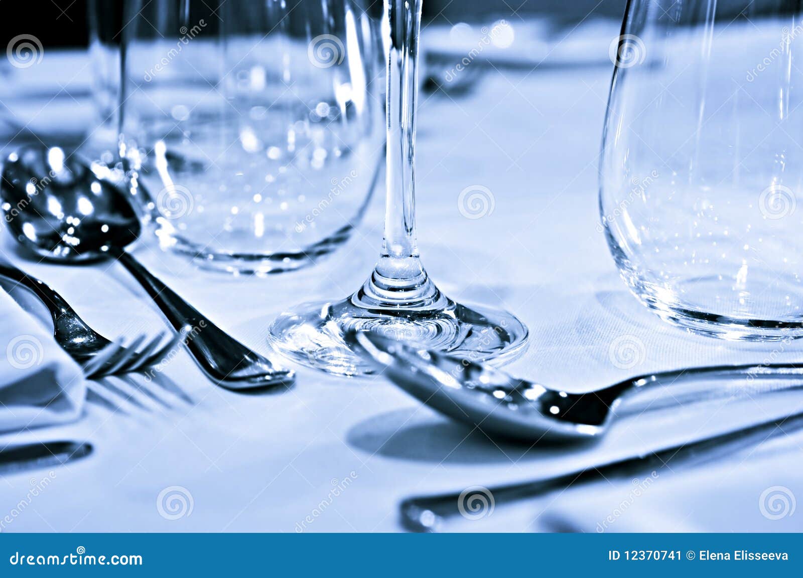 Tableware closeup stock image. Image of spoons, fork - 12370741