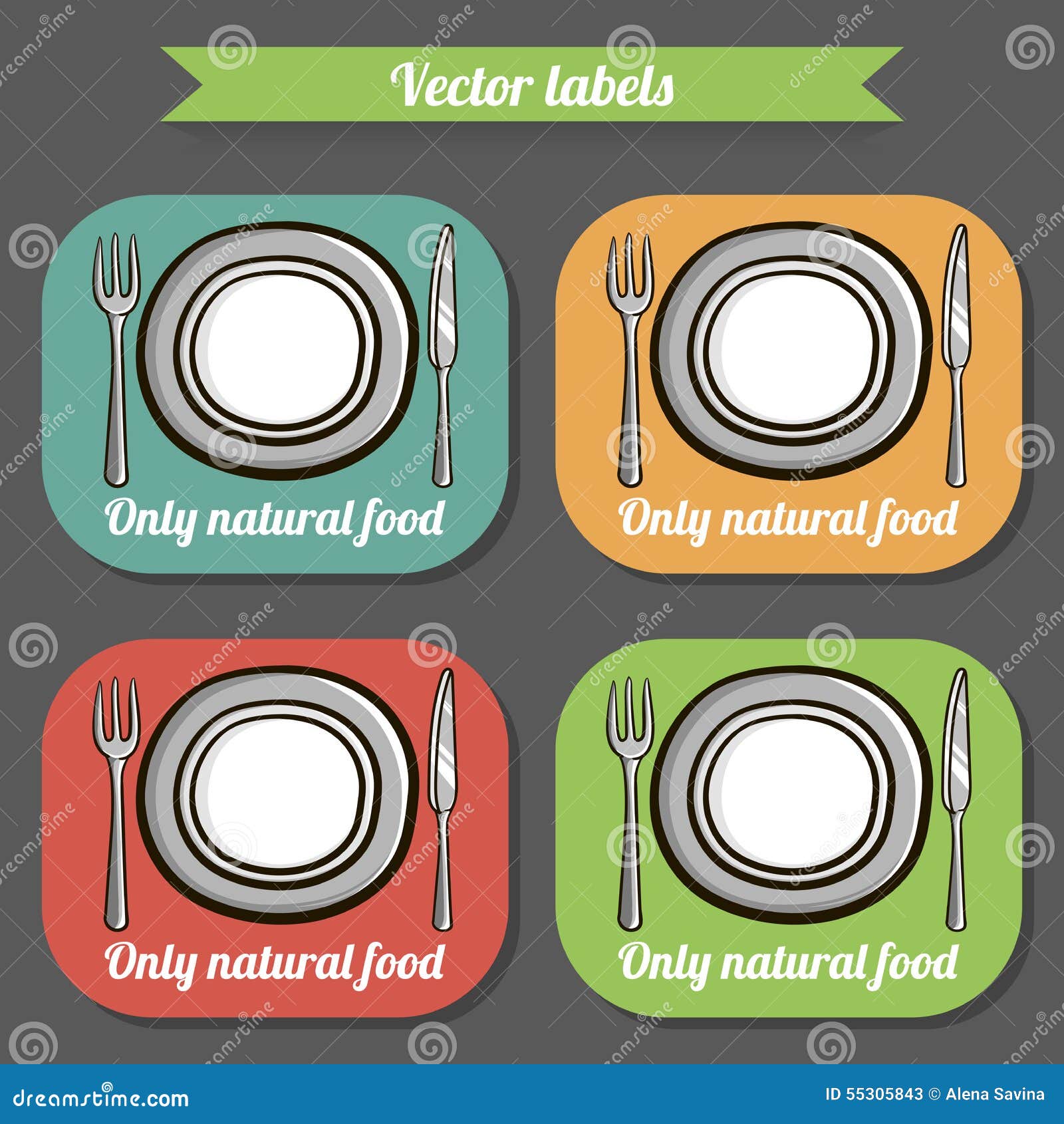 Tableware7 stock vector. Illustration of cutlery, healthy - 55305843