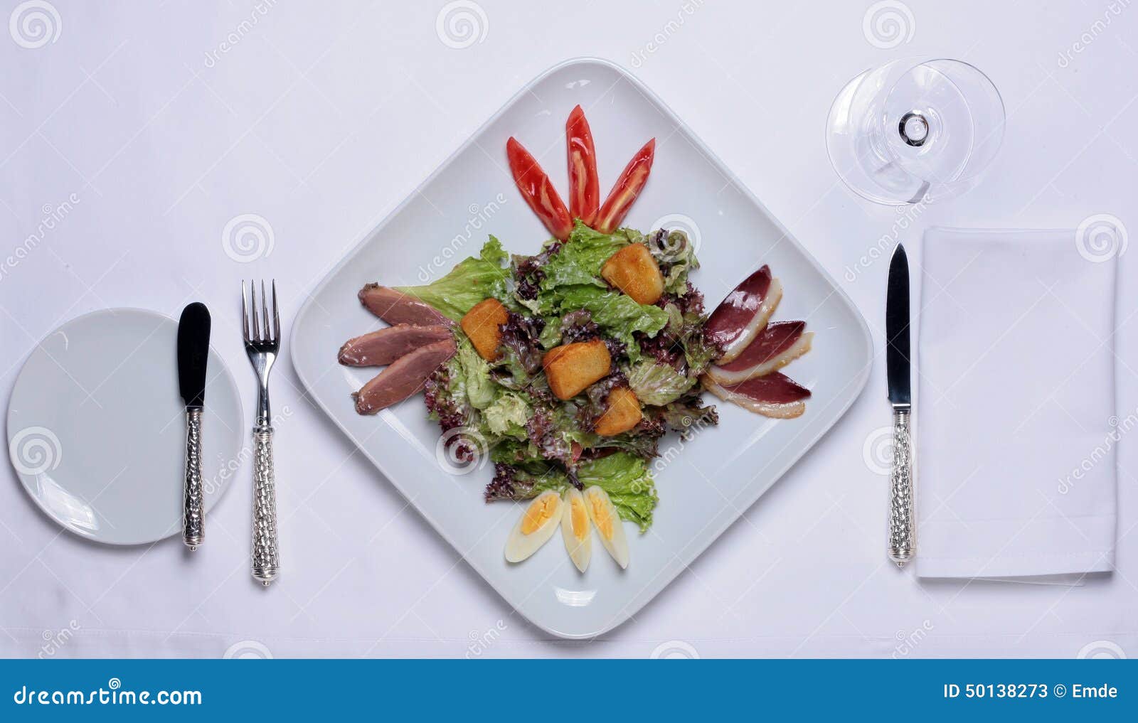 Tableware. Gourmet Food stock image. Image of flower - 50138273