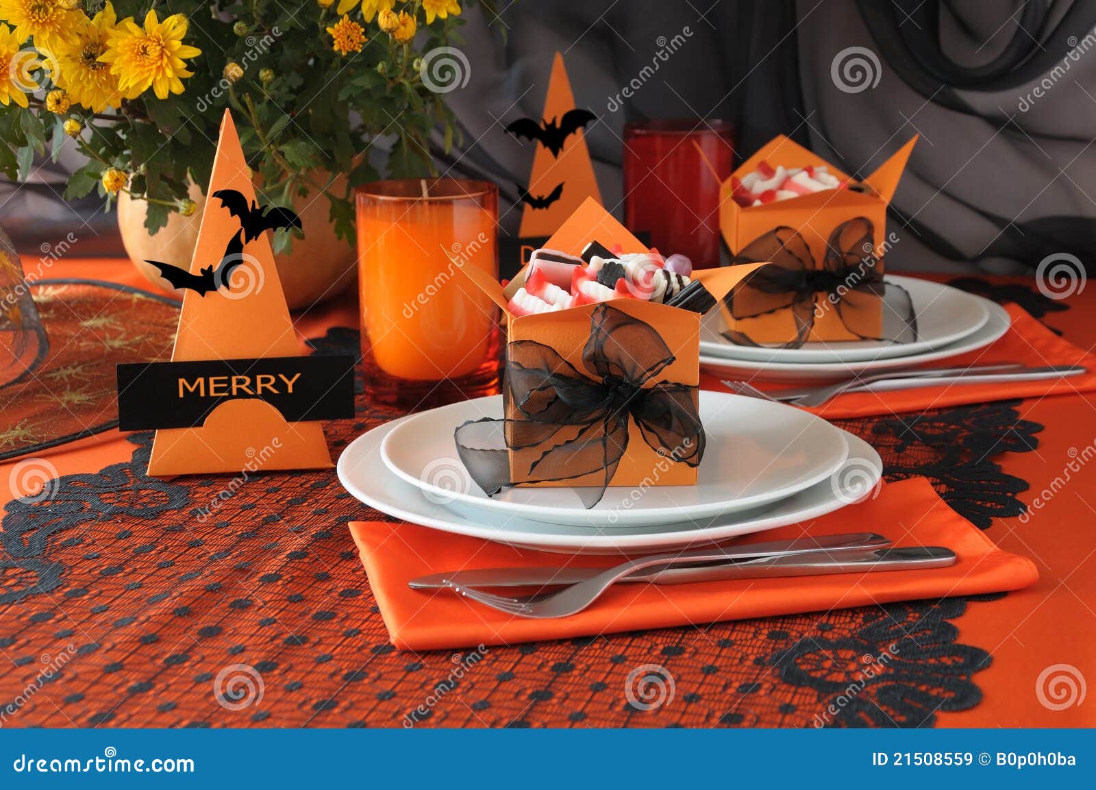 Tableware Halloween stock image. Image of catering, bouquet - 21508559