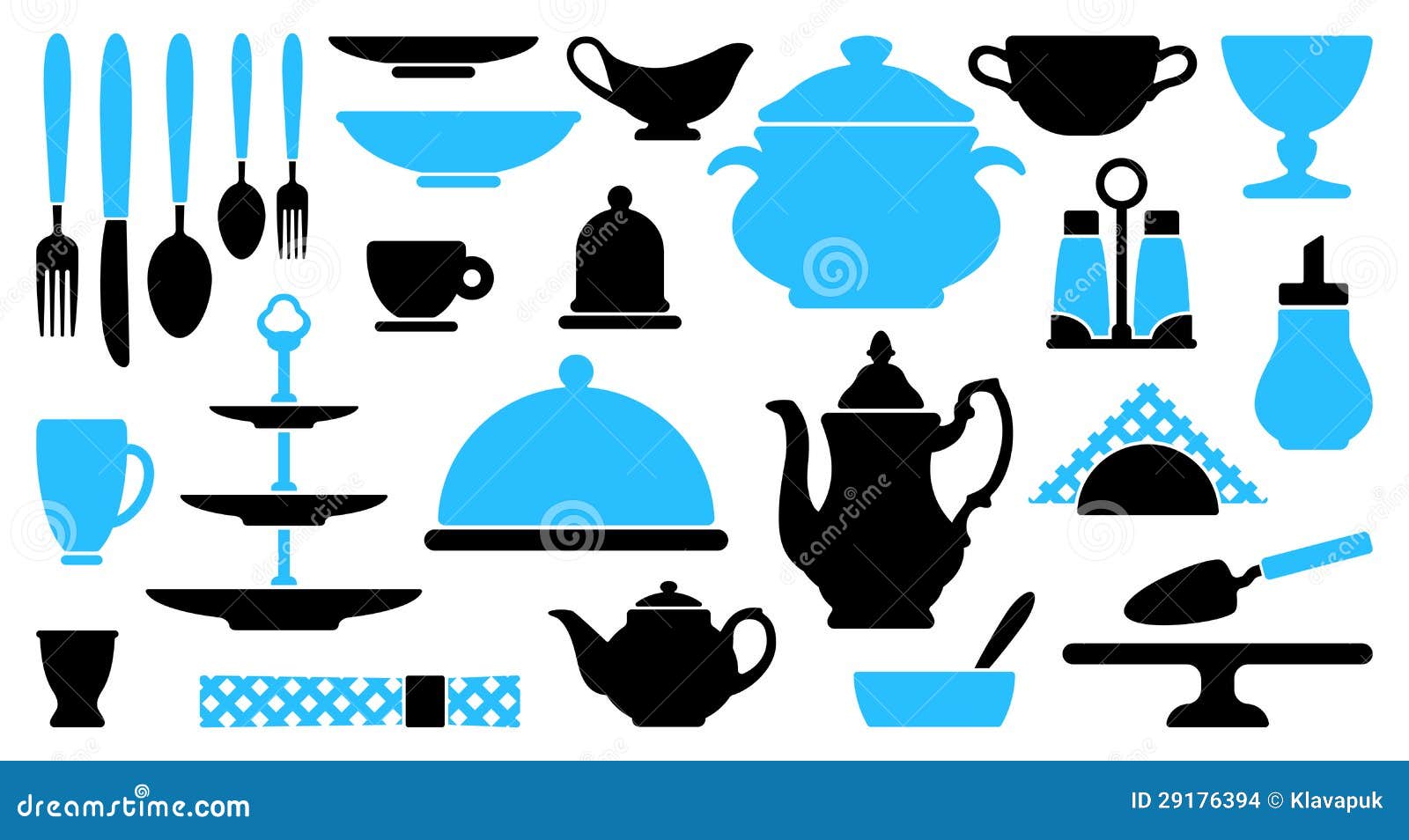 Tableware icons stock vector. Illustration of illustrations - 29176394