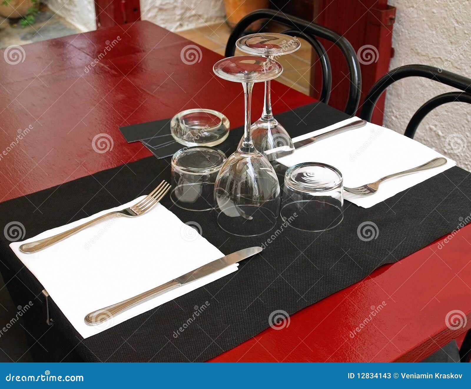Tableware table stock image. Image of dining, fork, design - 12834143