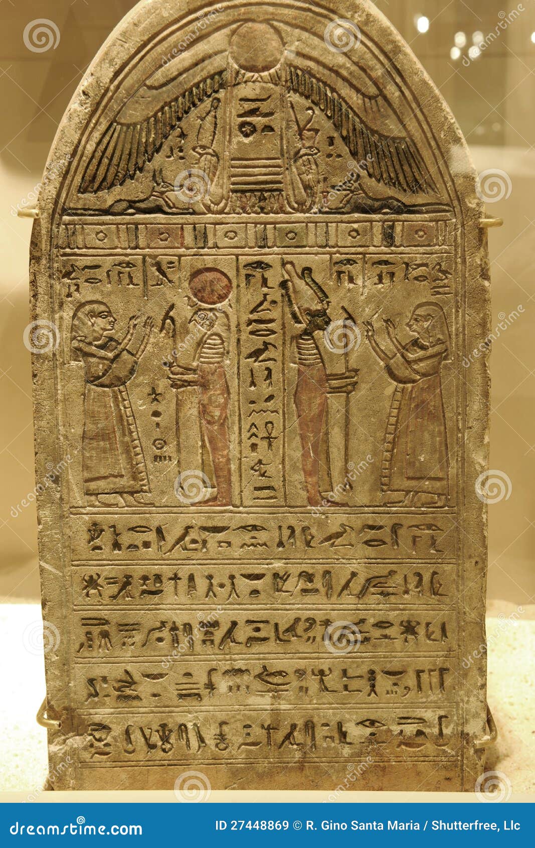 Tablilla Egipcia Con Hieroglyphics Imagen de archivo editorial - Imagen ...