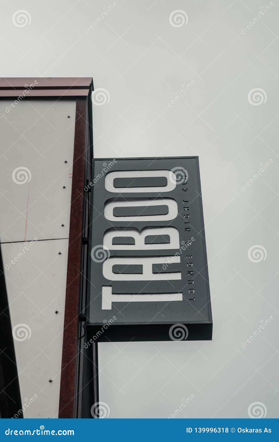 Taboo Lounge Sign in Old Town Editorial Stock Photo - Image of internet ...