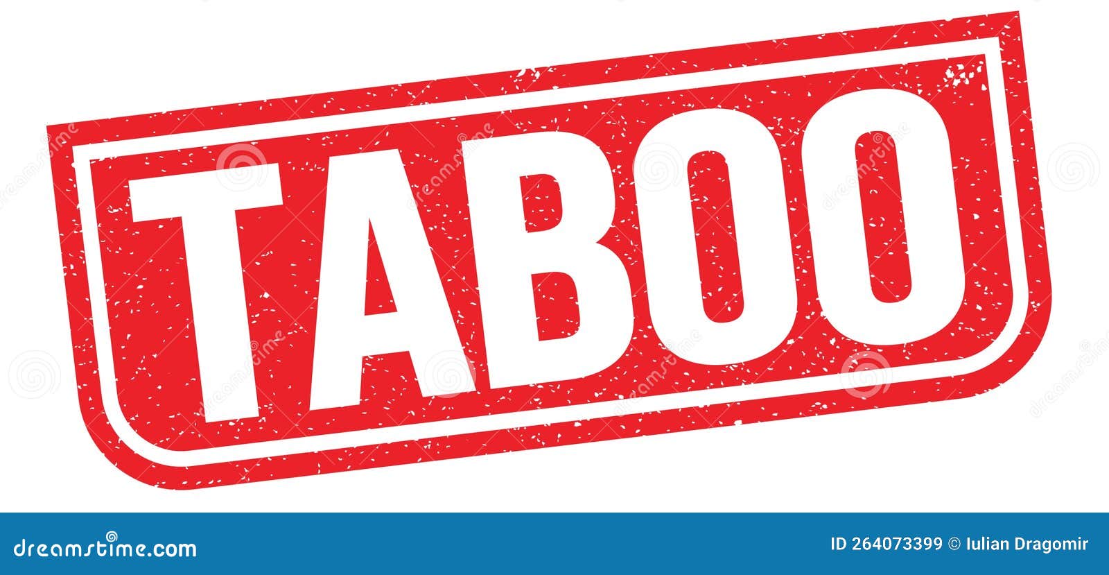 TABOO Text Written on Red Stamp Sign Stock Illustration - Illustration ...