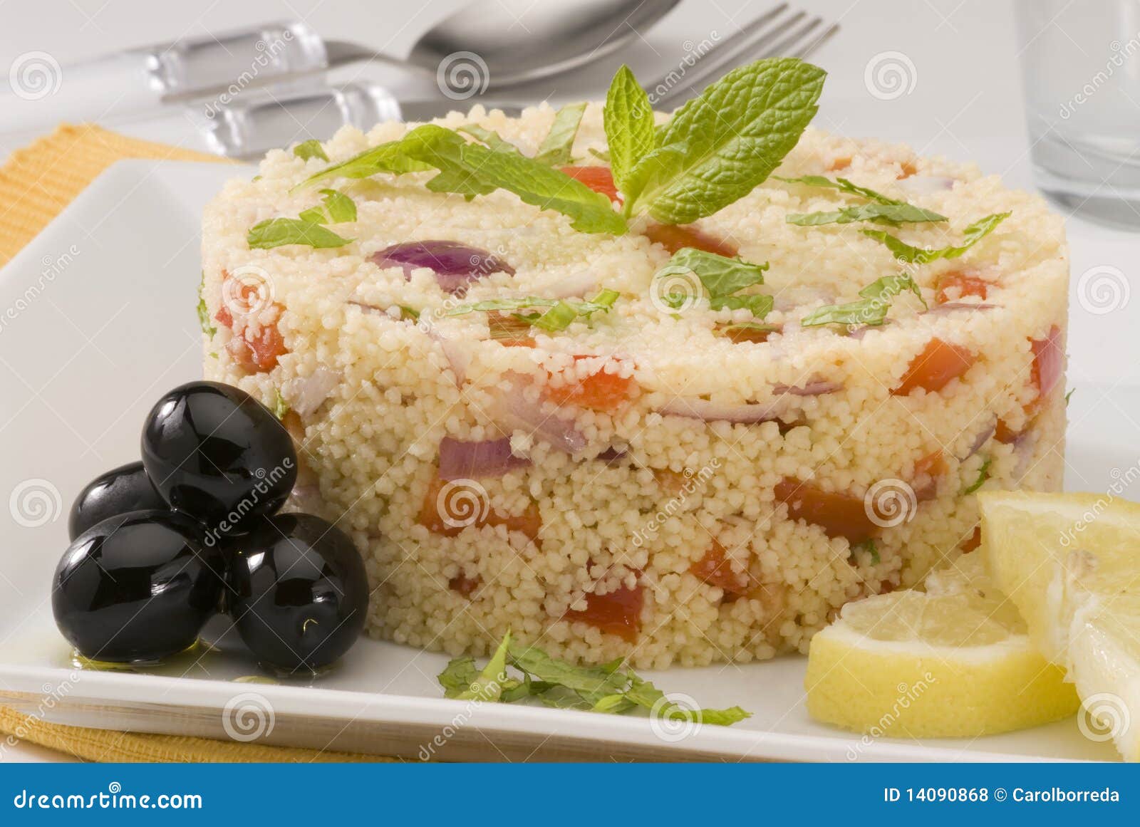 Tabouleh salad stock photo. Image of prepared, freshness - 14090868