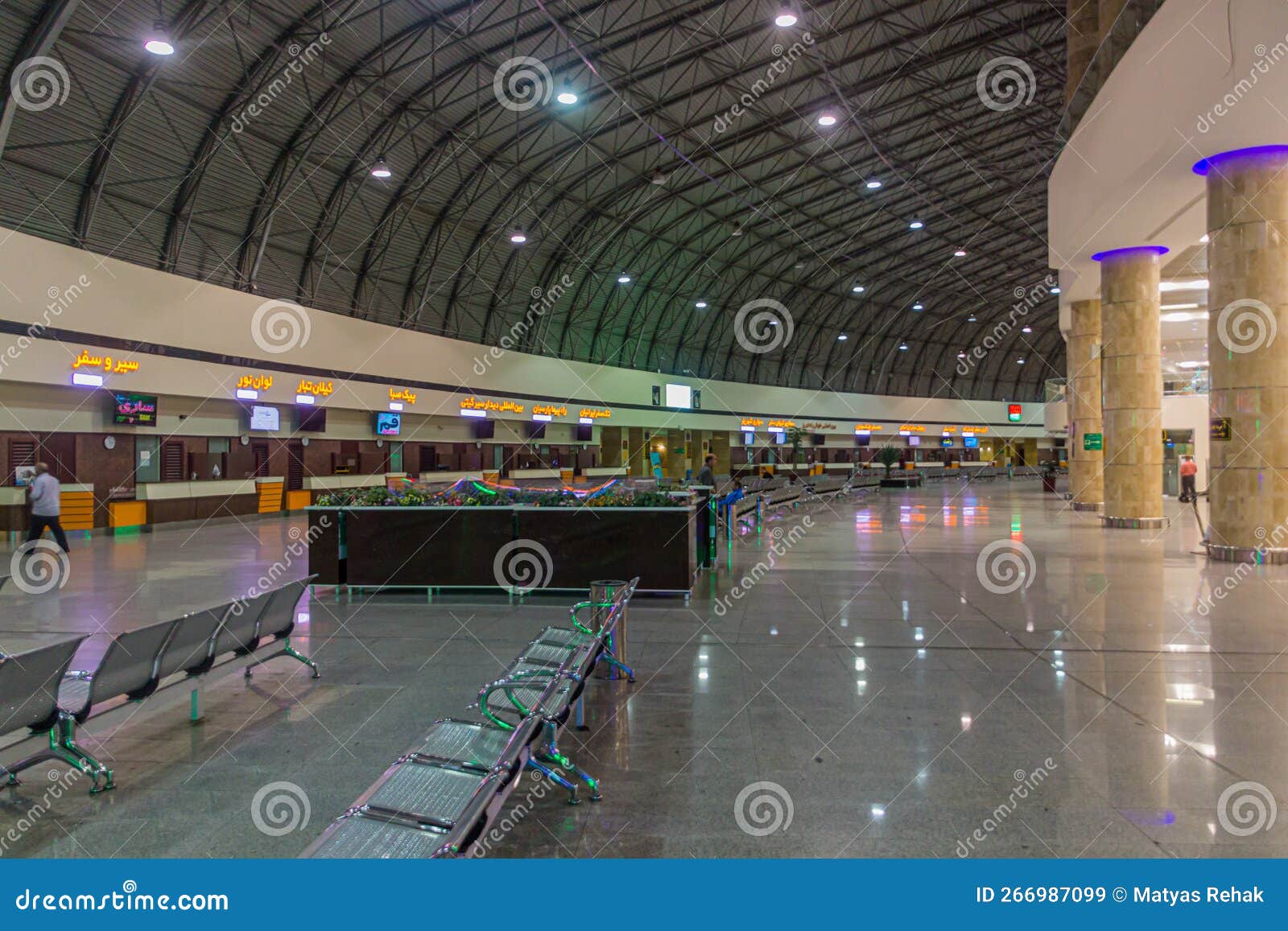 TABRIZ, IRAN - JULY 15, 2019: Interior of the Central Bus Terminal in ...