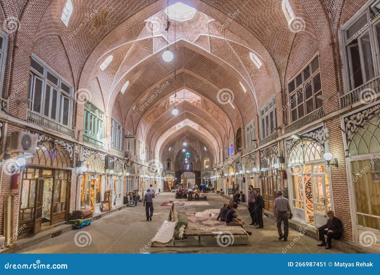 TABRIZ, IRAN - JULY 15, 2019: View of the Bazaar in Tabriz, Ir ...