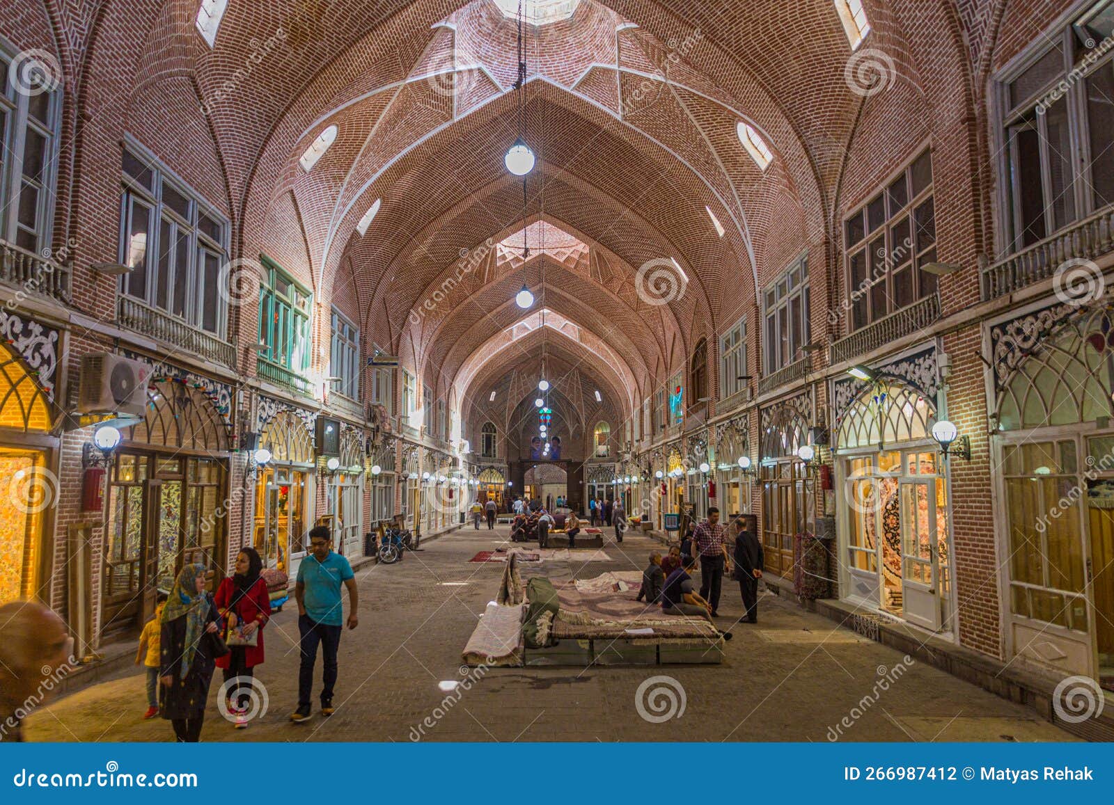 TABRIZ, IRAN - JULY 15, 2019: View of the Bazaar in Tabriz, Ir ...