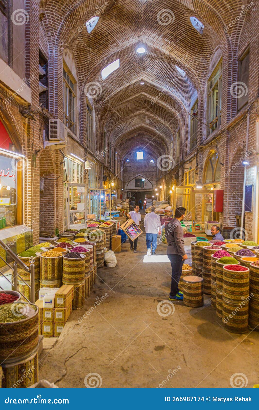 TABRIZ, IRAN - JULY 15, 2019: View of the Bazaar of Tabriz, Ir ...