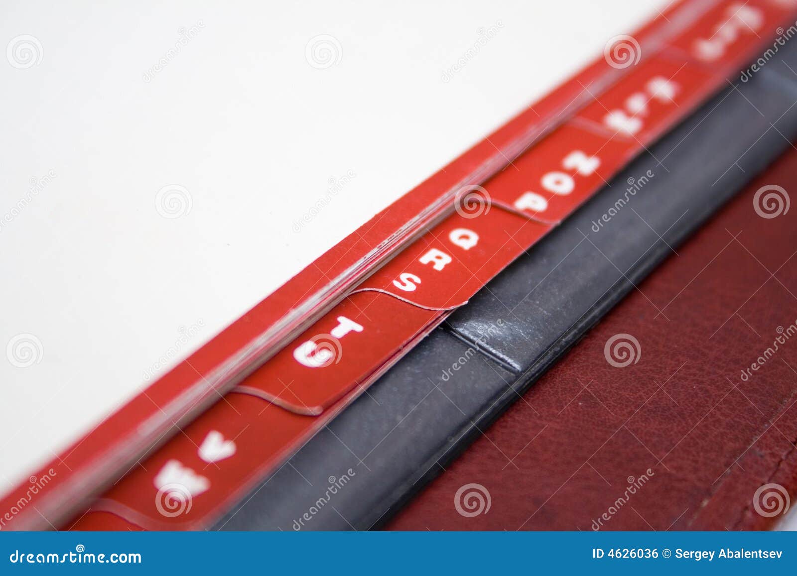 Tabulatoren mit Zeichen stockfoto. Bild von organisieren - 4626036