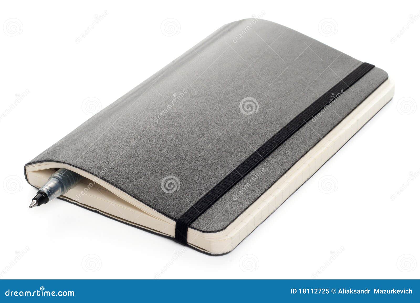 Taccuino nero di Moleskine immagine stock. Immagine di sfondo - 18112725